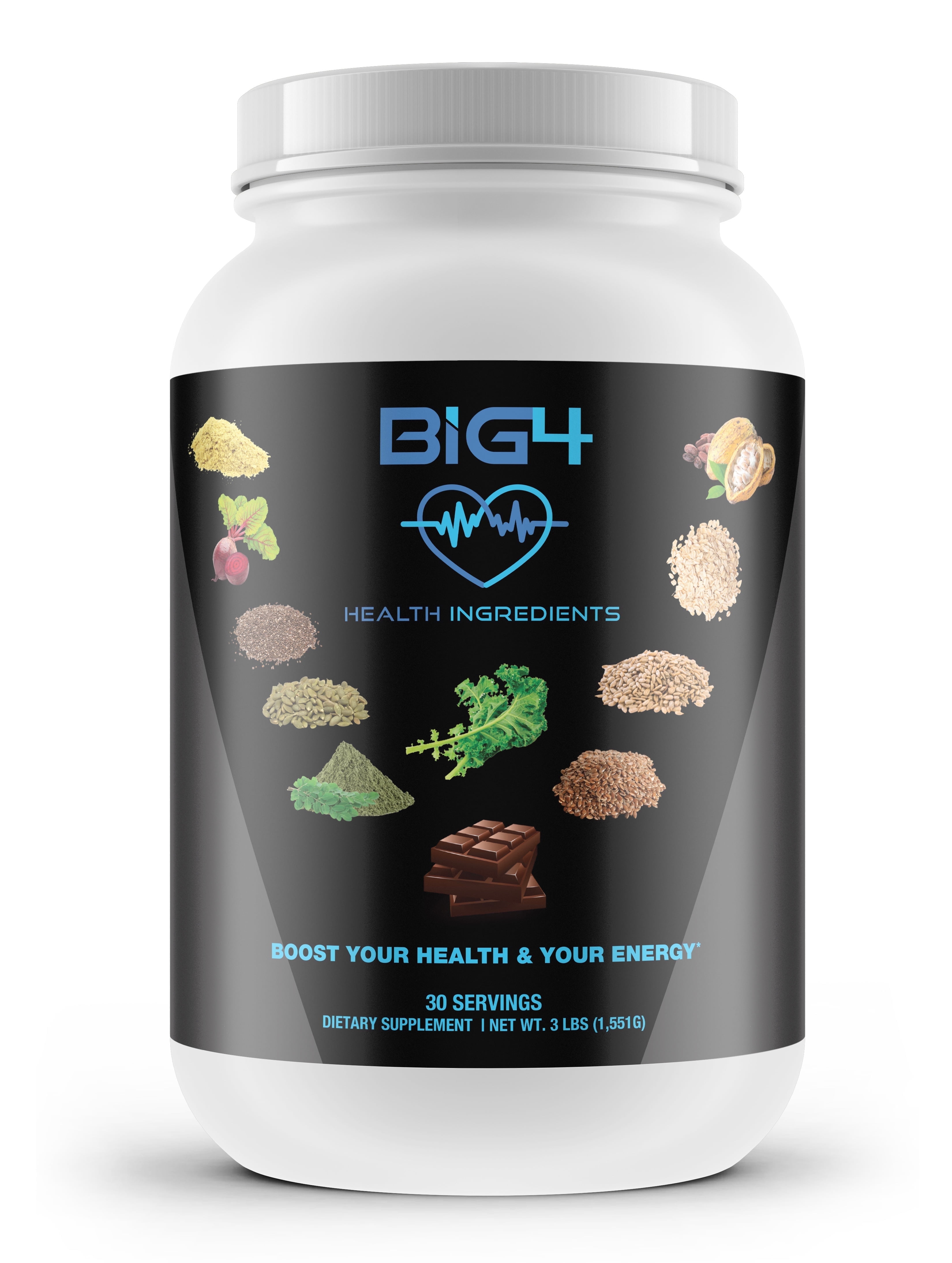 BIG4 Health Vegan Shake - Superfood, Collagen Builder, Antioxidants ...