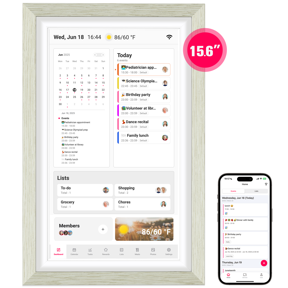 ApoloSign 21.5 inch Digital Calendar & Wi-Fi Wall Planner, Dual-Mode ...