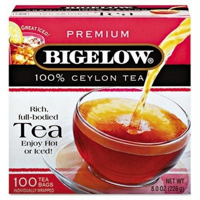 BIGELOW TEA CO., Single Flavor Tea, Premium Ceylon, 100 Bags/Box ...