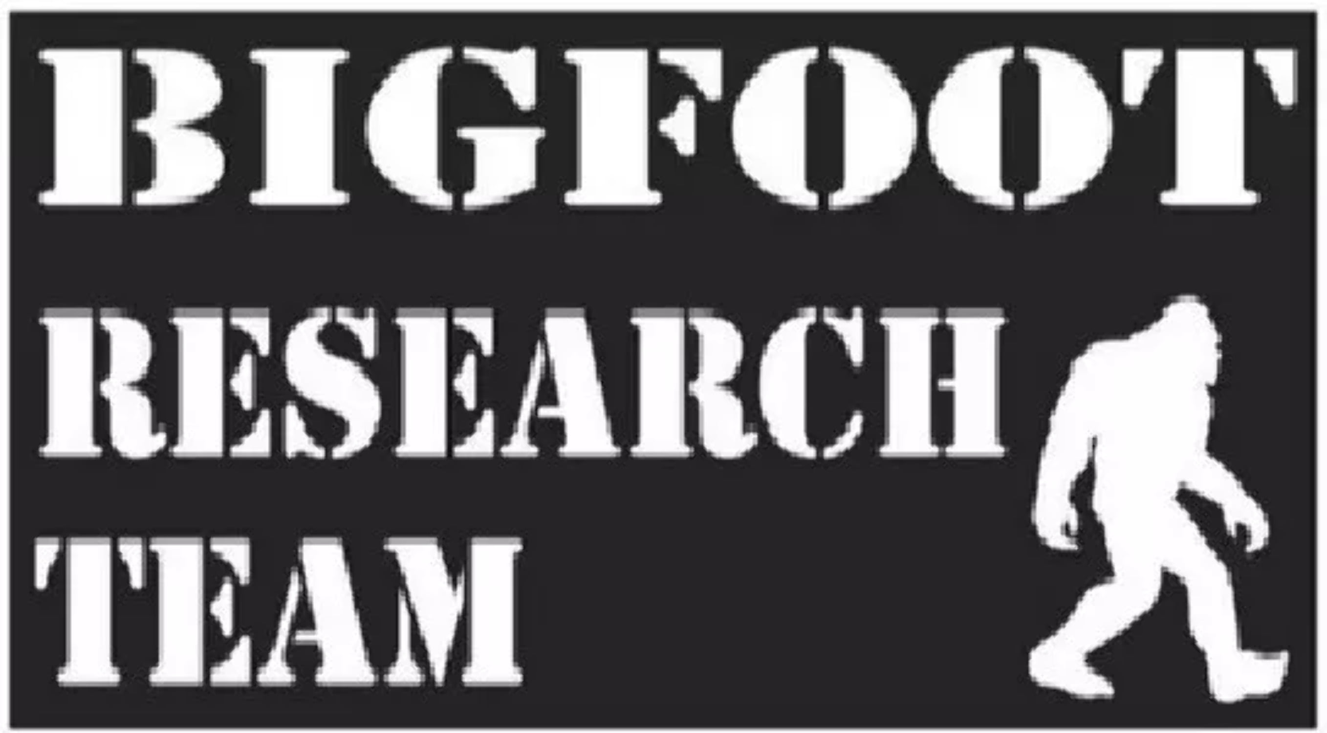 BIGFOOT RESEARCH TEAM BLACK Vinyl Decal Bumper Sticker - Walmart.com