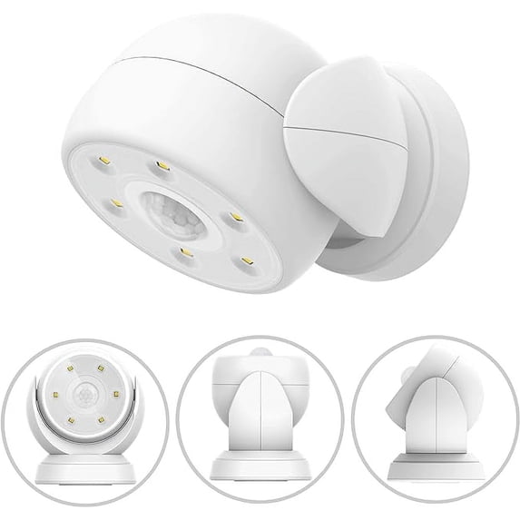 BIGLIGHT Battery Operated Motion Sensor Spotlight, Wireless LED Flood ...