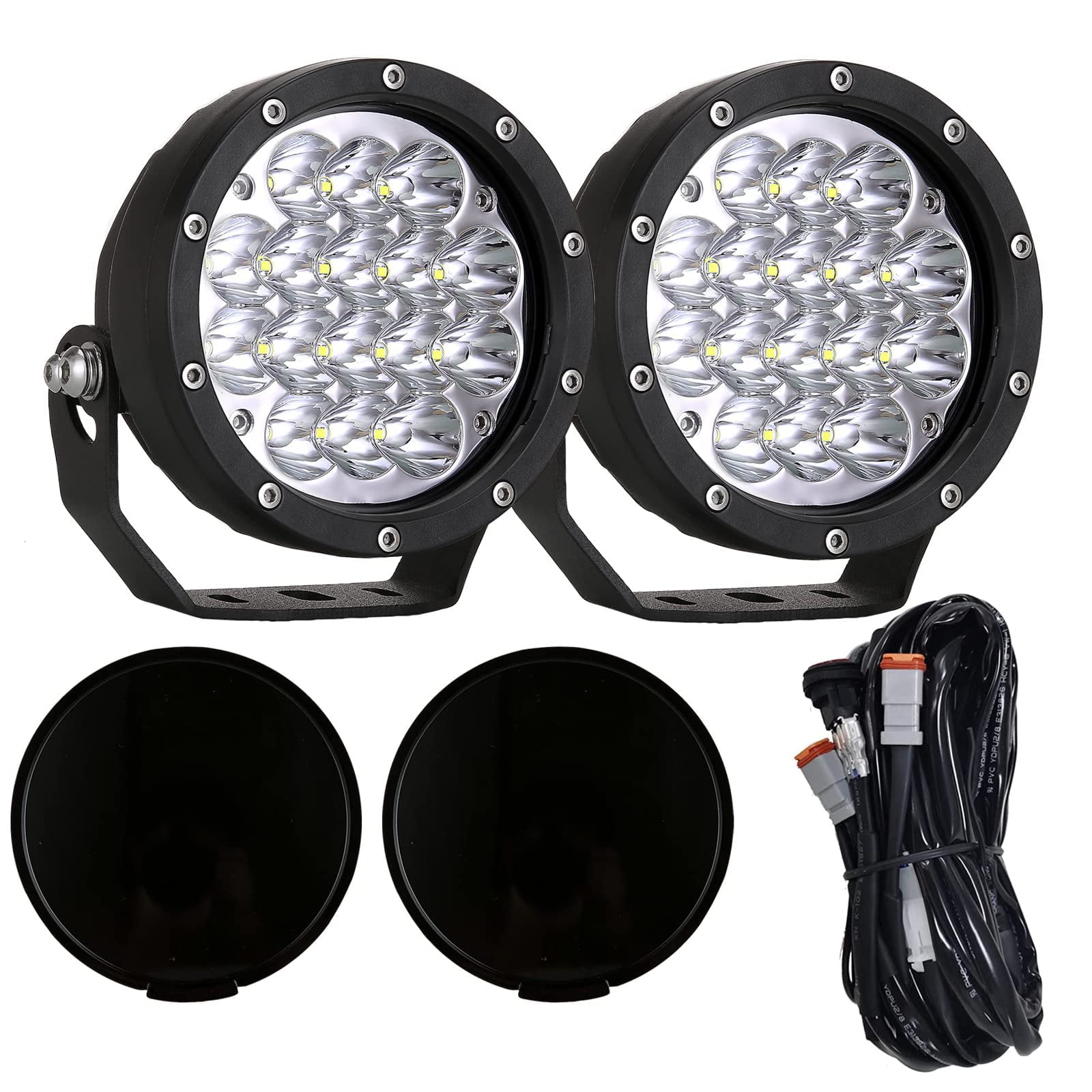 BIGLION.X Pair 160w 5 Inch Round Led Offroad Driving Lights Fog Lights ...