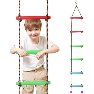 ISOP Rope Ladder for Tree House | Rope Ladder for Swing Set 15ft ...