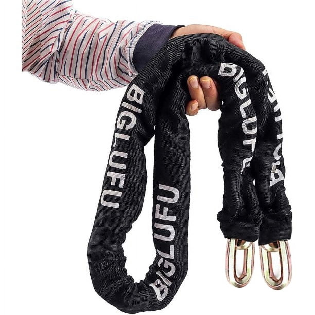 BIGLUFU Motorcycle 4ft/120cm Heavy Duty Anti-Theft Chain, Hardened ...