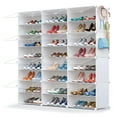 BIGLUFU 8-Tier Portable Shoe Rack, Storage Space for 48 Pairs, Closet ...