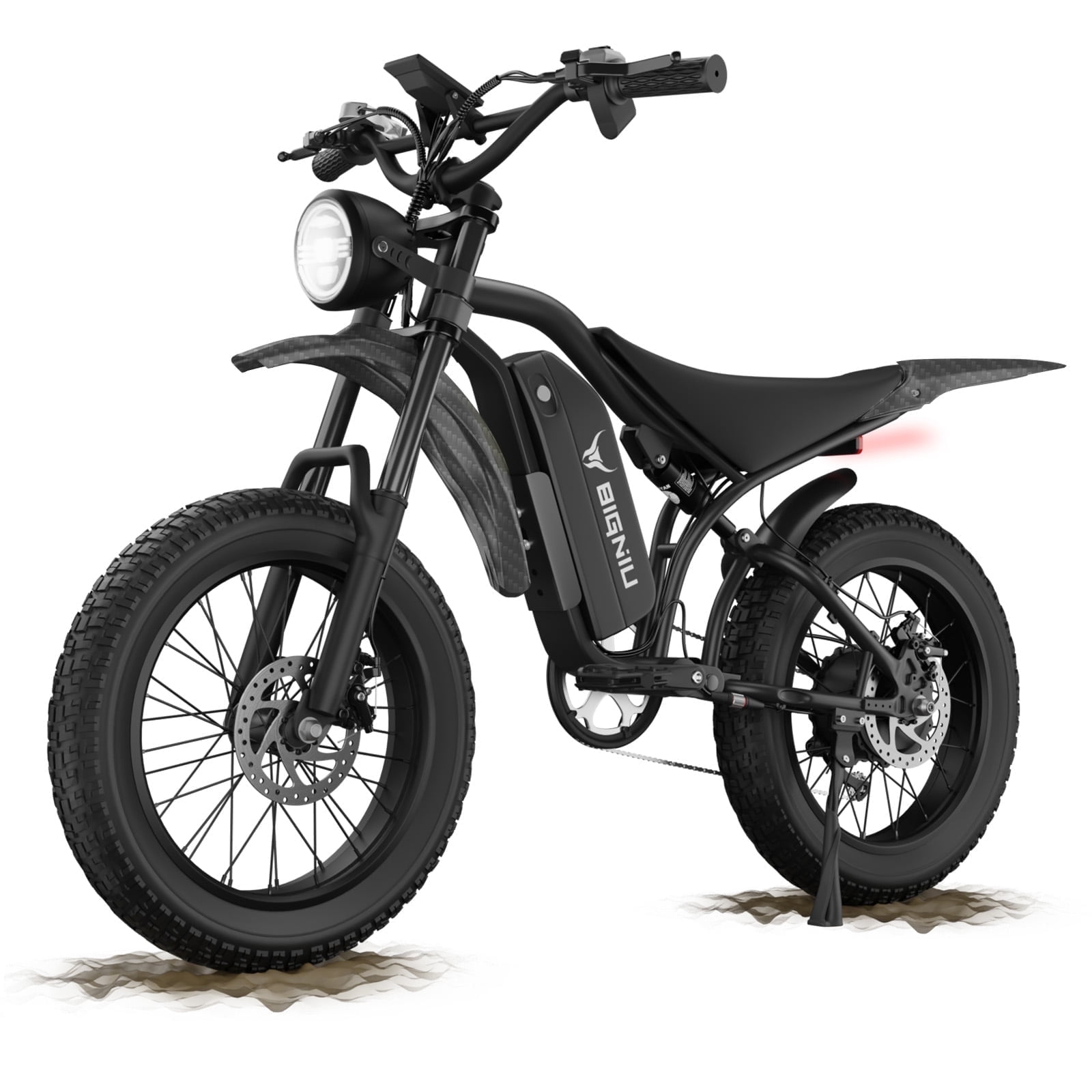 BIGNIU BG-S Electric Bike for Adults – 20" Fat Tire, 740W Motor, 48V ...