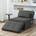 BIGSYY 4-in-1 Multi-Function Folding Ottoman Velvet Couch Bed ...