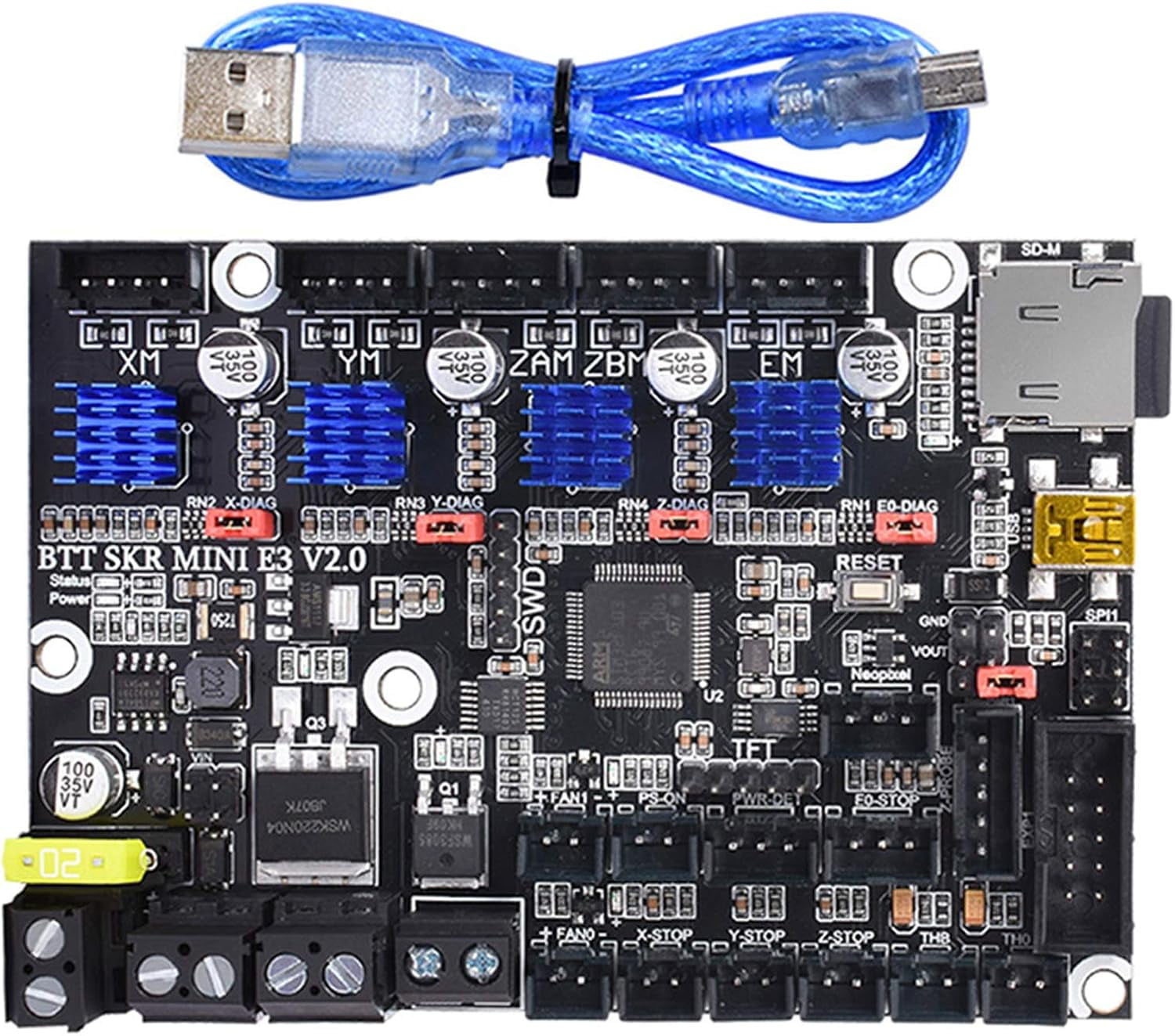BIGTREETECH SKR Mini E3 V2.0 Control Board 32Bit Silent Motherboard ...