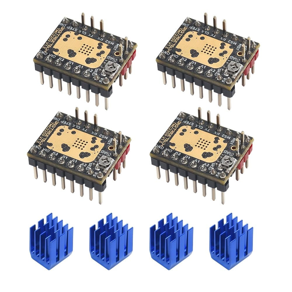 BIGTREETECH TMC2209 V1.3 Stepper Motor Driver, 2.8A UART/DIR/Step Mode Ultra-Silent Stepstick ...