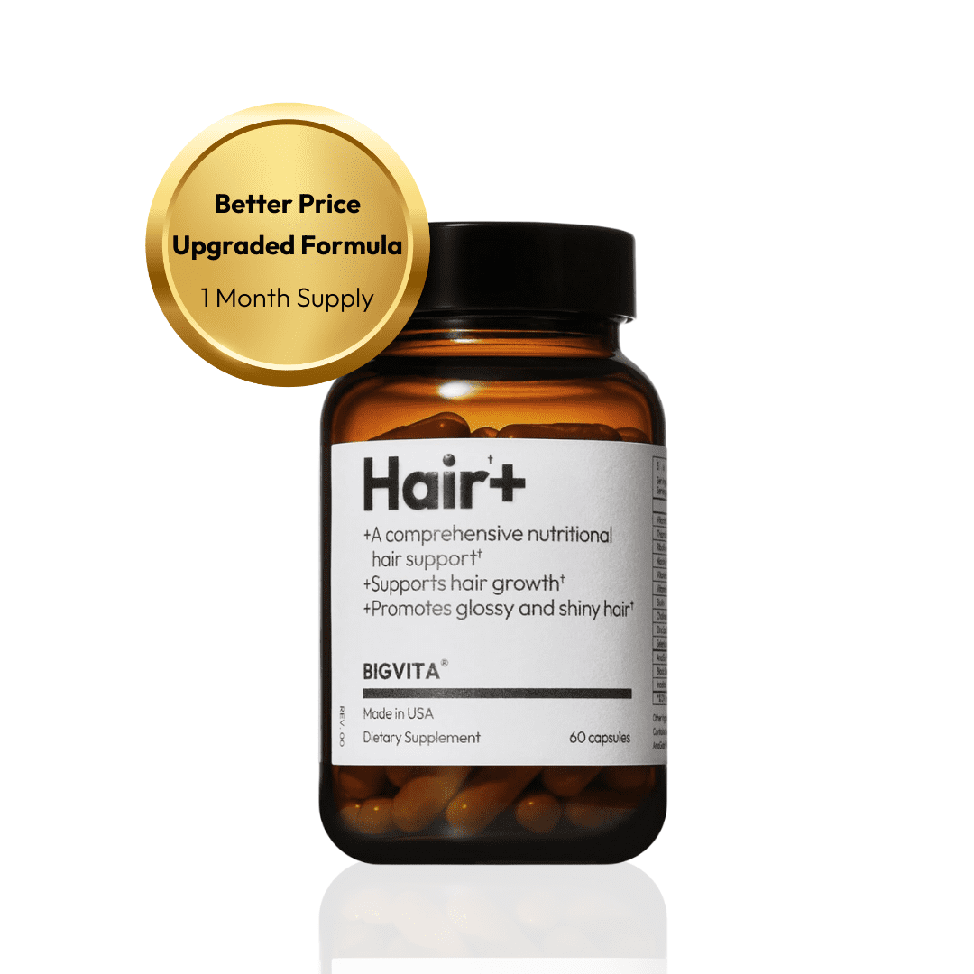BIGVITA Hair Growth Supplement, Lab Tested for Thicker, Fuller Hair ...