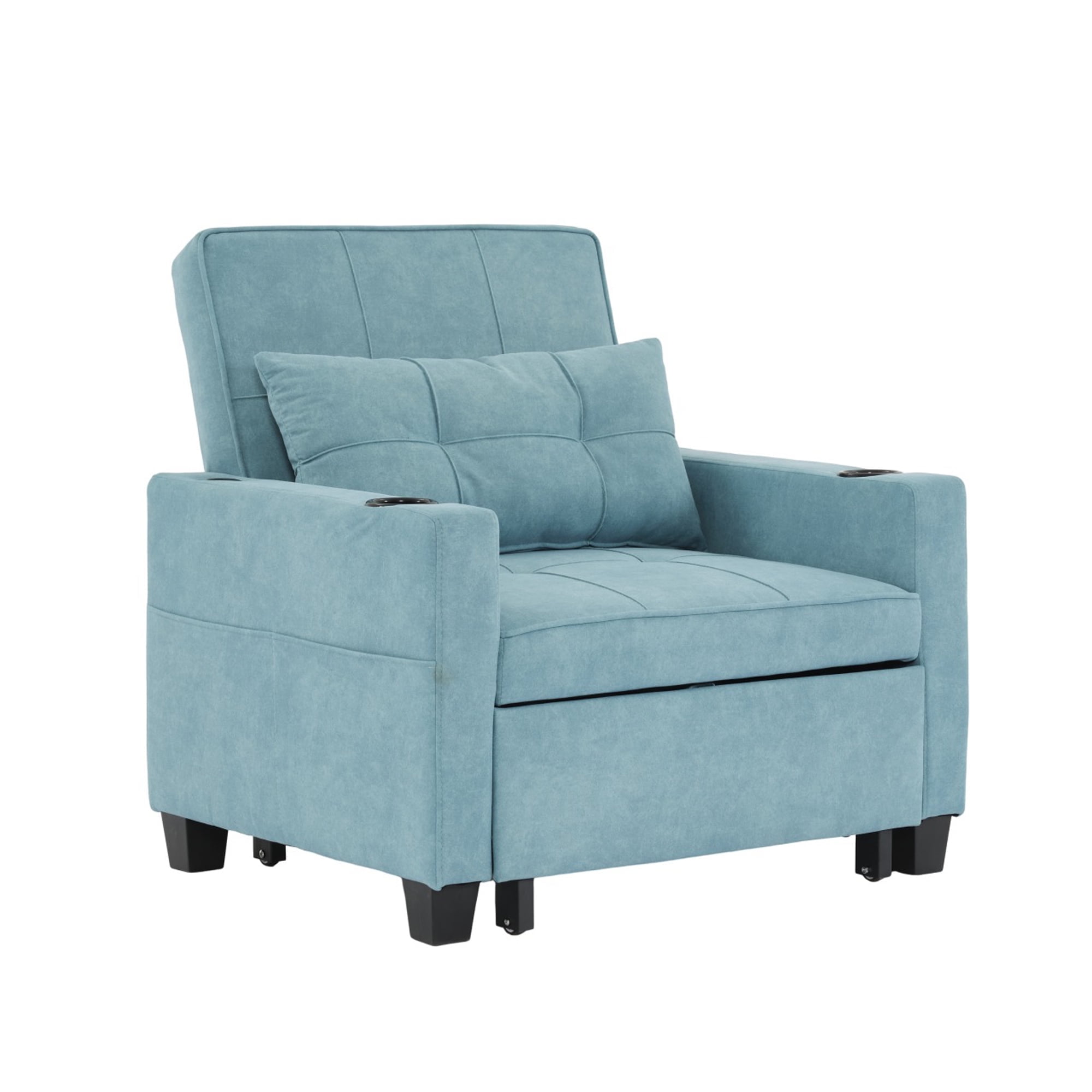 BIGWOO Chair Bed Convertible Chair,Pull Out Sleeper Chair Beds with USB ...