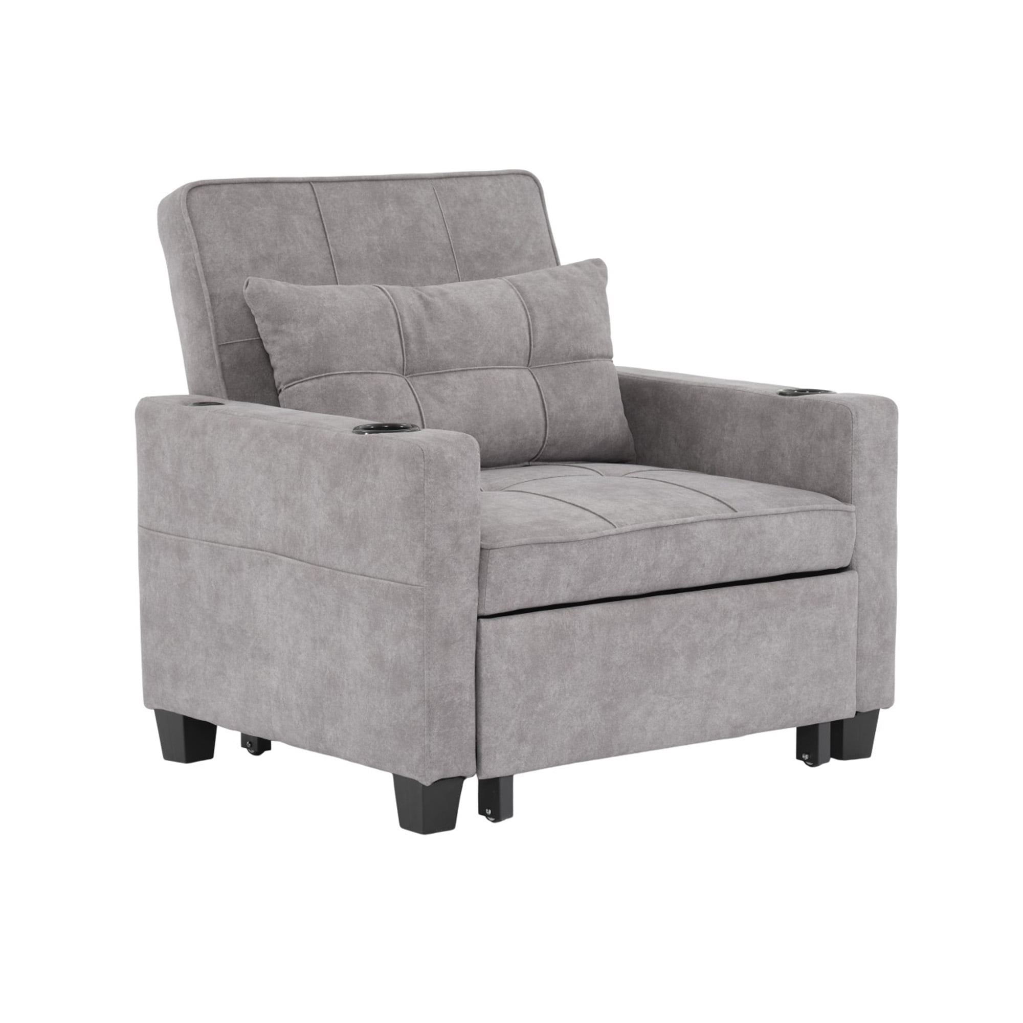 BIGWOO Chair Bed Convertible Chair,Pull Out Sleeper Chair Beds with USB ...