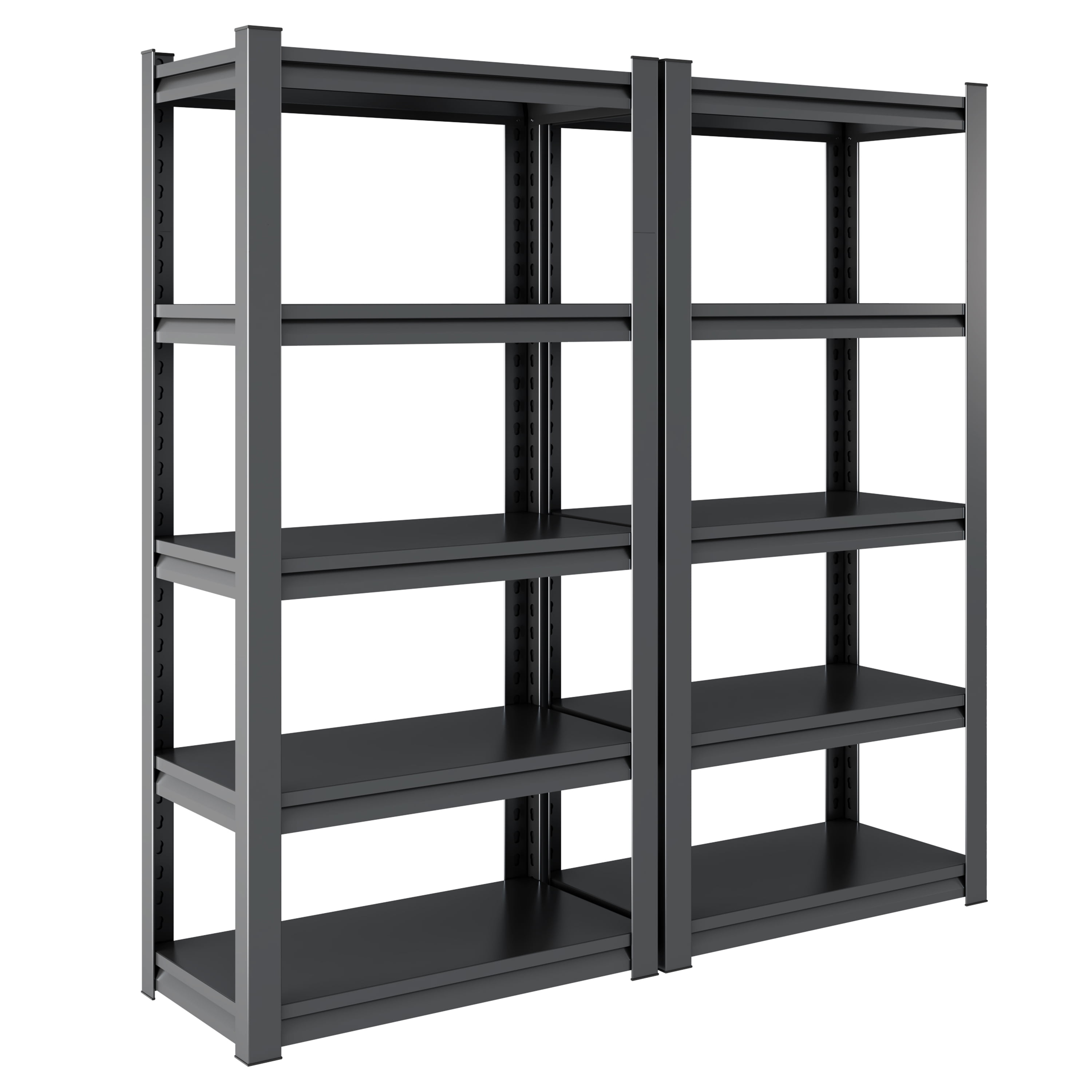 BIGWOO Metal Storage Shelves for Garage Shelving Heavy Duty Adjustable ...