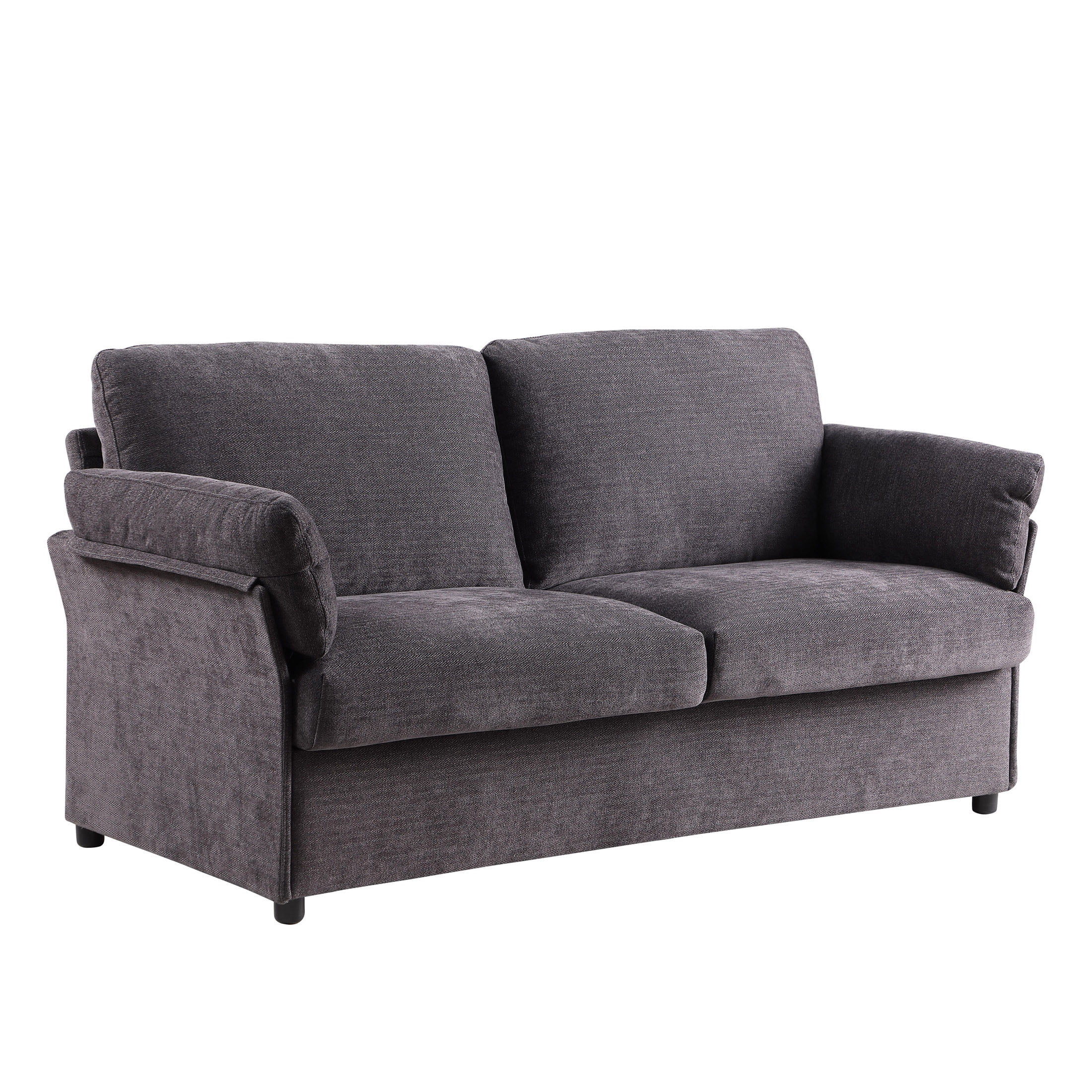 BIGWOO Modern Loveseat Sofa for Living Room Fabric Chenille Couch with ...