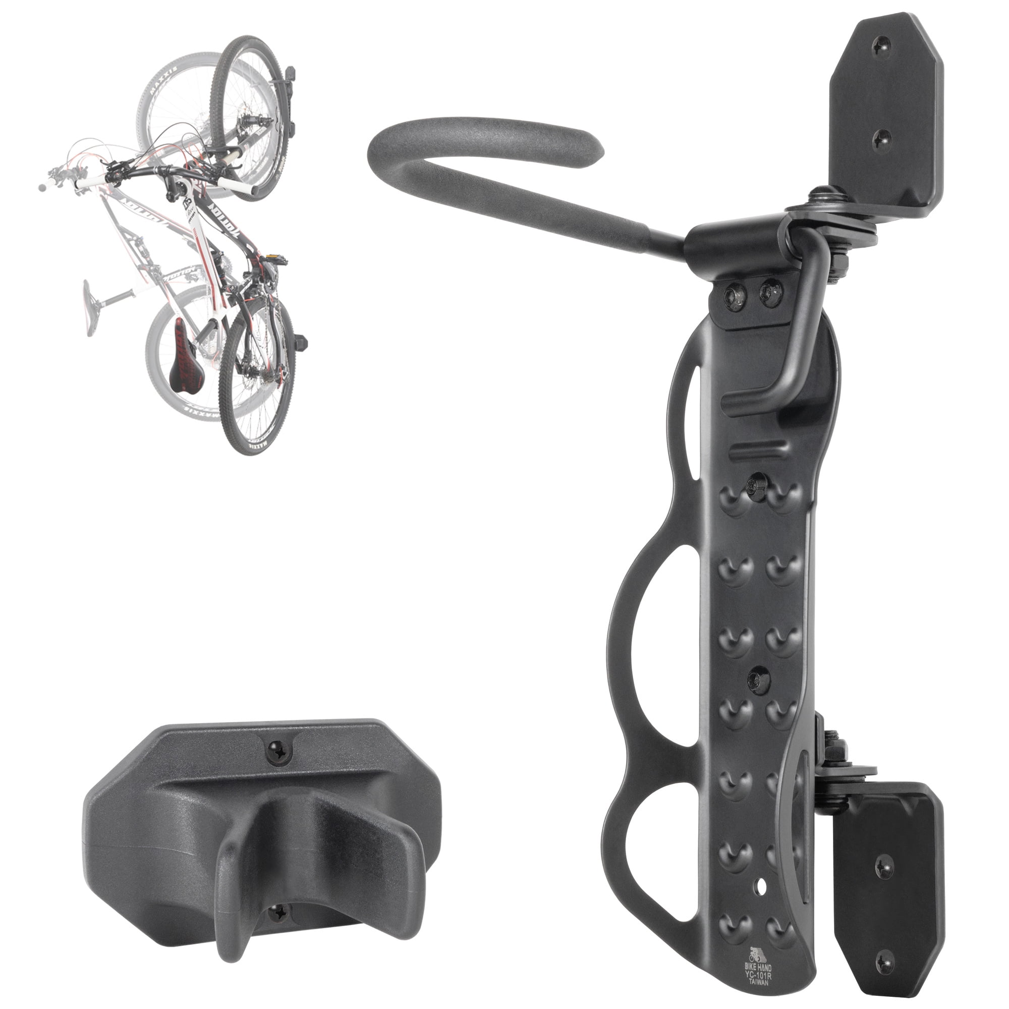 BIKE HAND 3x Swivel Bicycle Wall Hanger Vertical Mount Rack - MTB ...