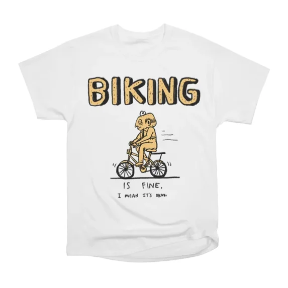BIKING T-Shirt Tee Gift For Him Merch For Her Apparel For Friend ...