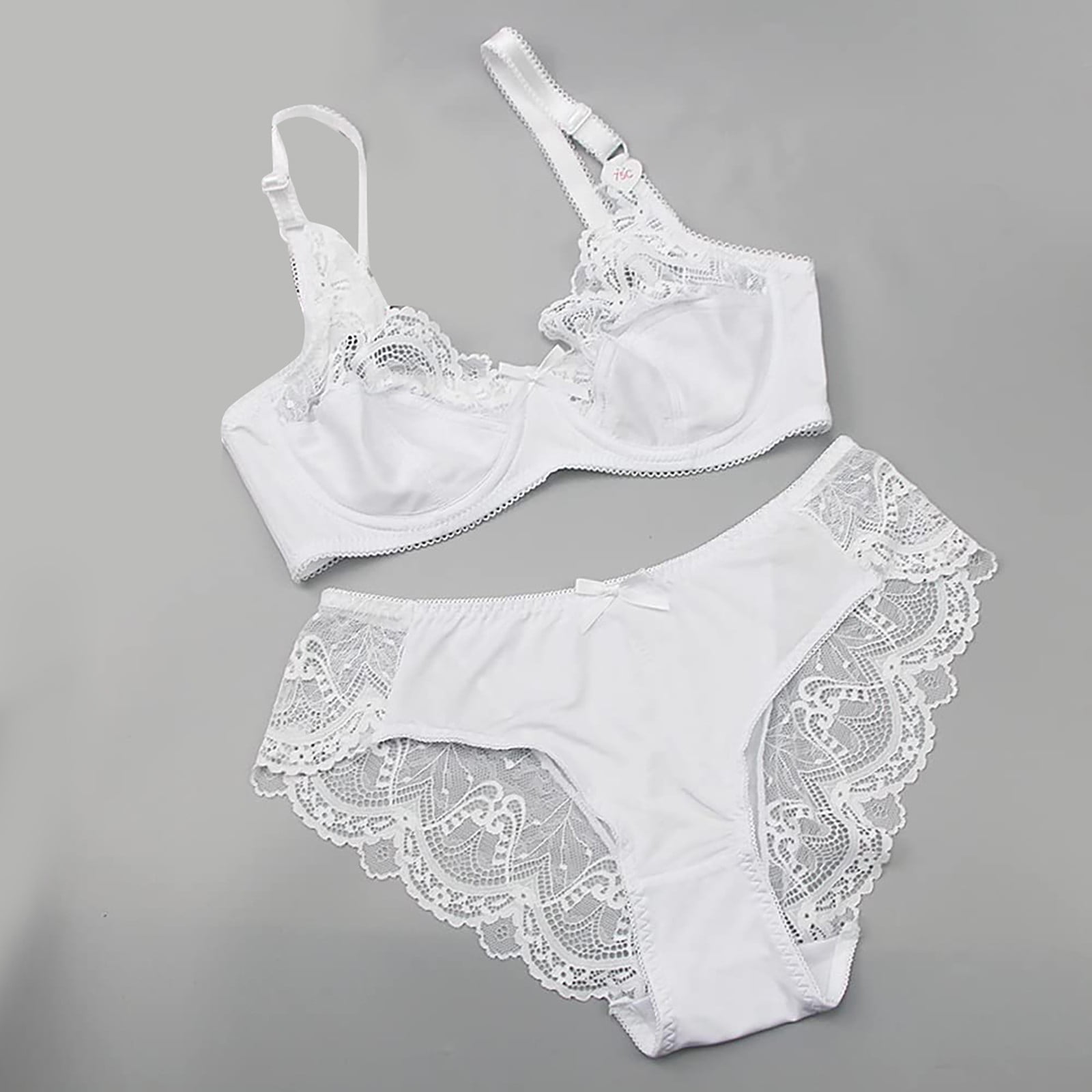 BILIKEYU Bra And Panty Sets for Women Lace Bras And Underwear 2 Pieces ...