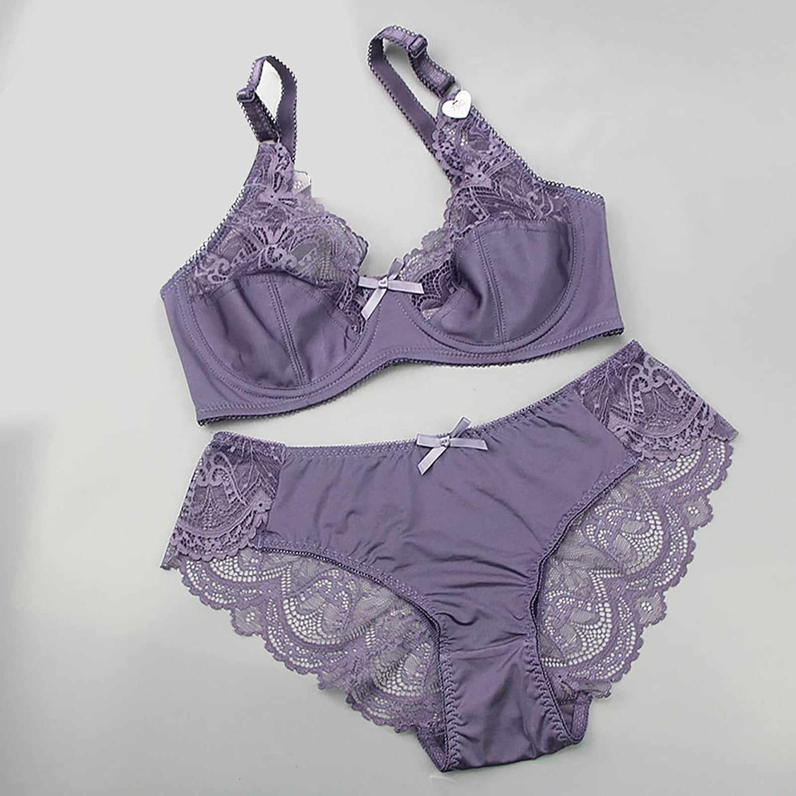 BILIKEYU Bra And Panty Sets for Women Lace Bras And Underwear 2 Pieces ...