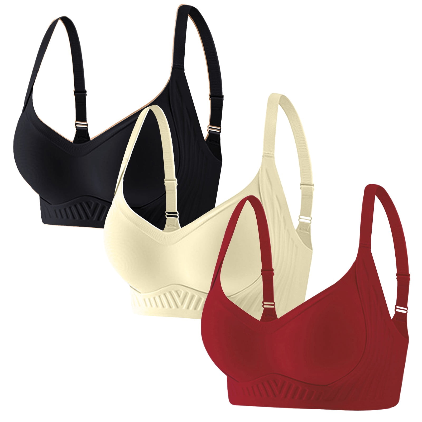 BILIKEYU Women Deep V No Jelly Underwear Thin And Large Chest ...