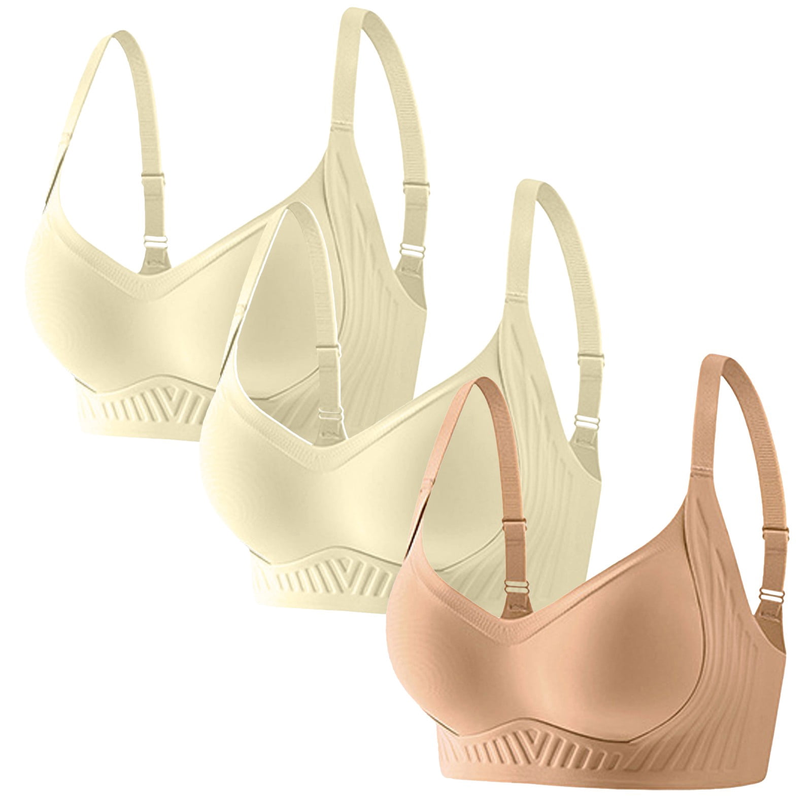 BILIKEYU Women Deep V No Jelly Underwear Thin And Large Chest ...