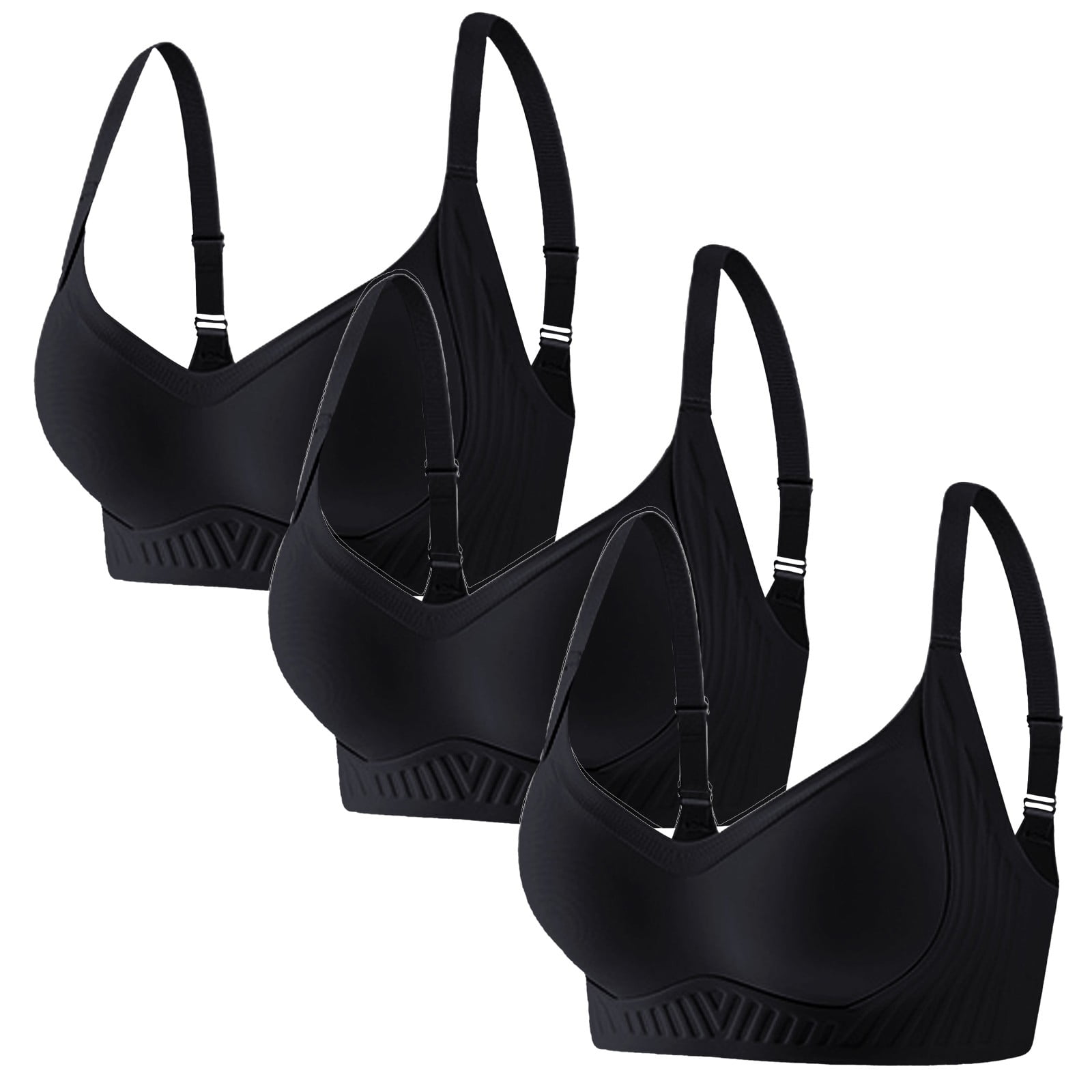 BILIKEYU Women Deep V No Jelly Underwear Thin And Large Chest ...