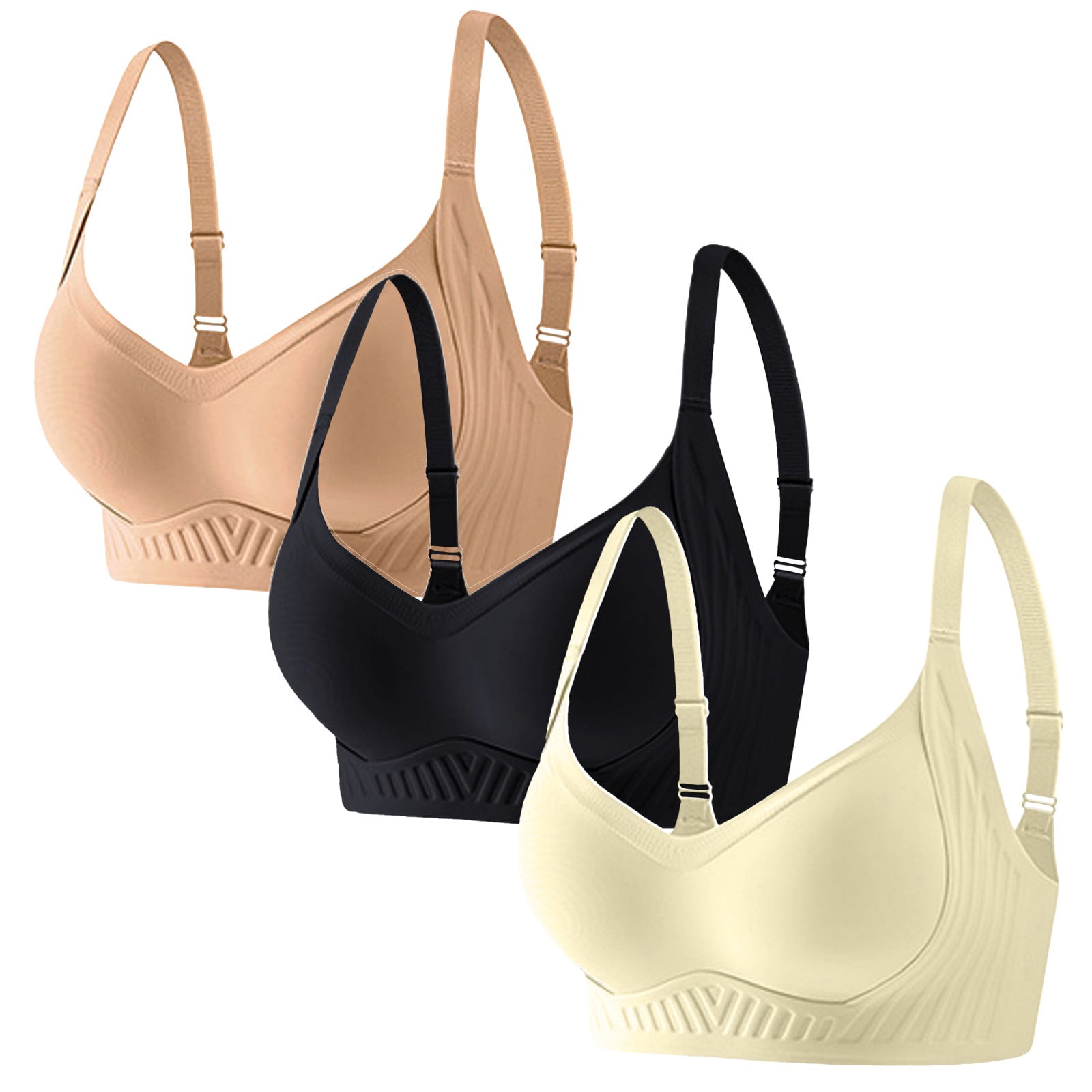 BILIKEYU Women Deep V No Jelly Underwear Thin And Large Chest ...