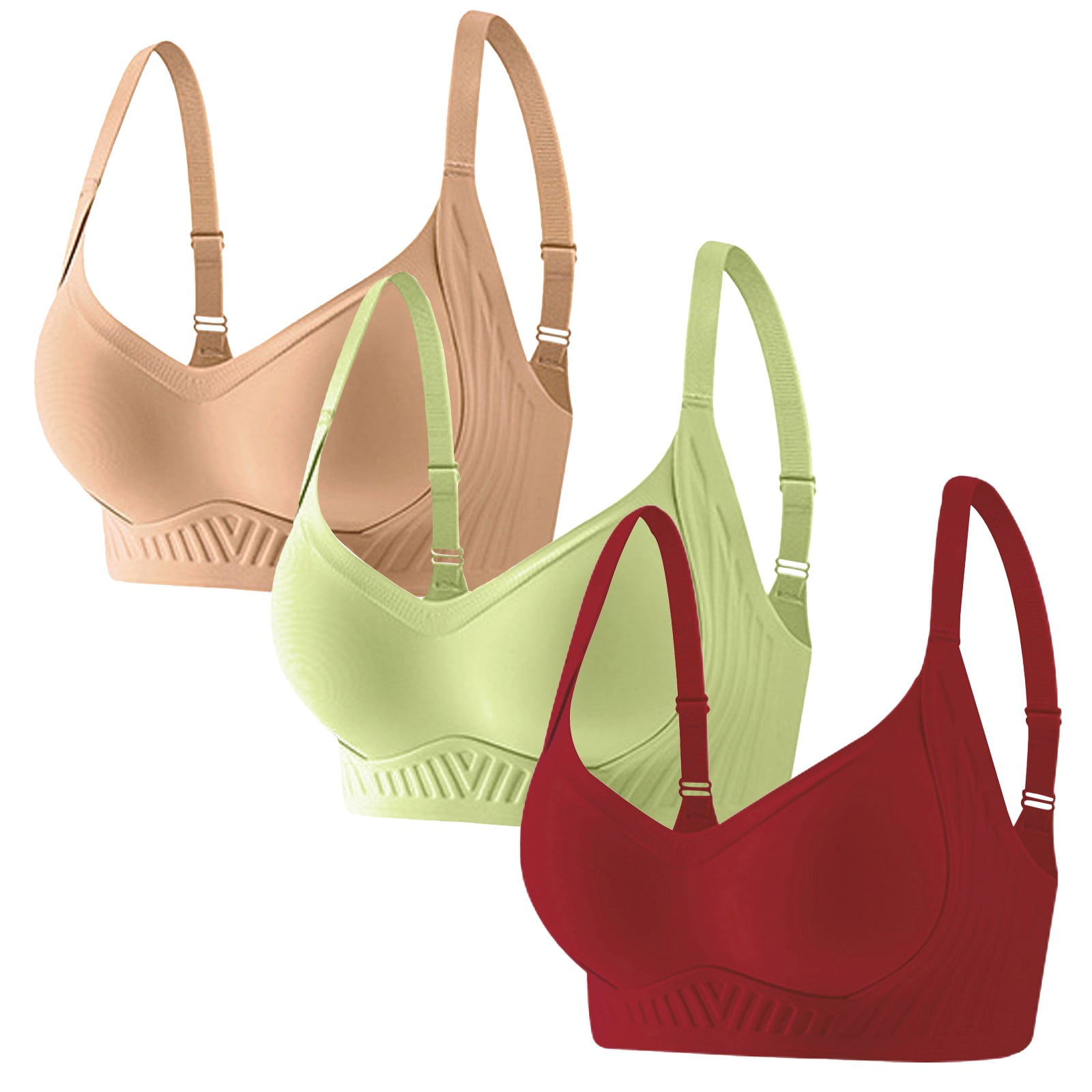 BILIKEYU Women Deep V No Jelly Underwear Thin And Large Chest ...