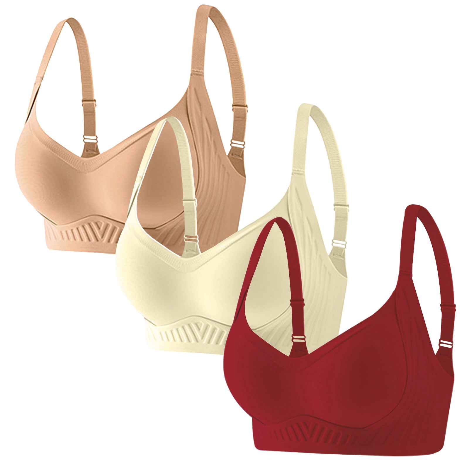 BILIKEYU Women Deep V No Jelly Underwear Thin And Large Chest ...