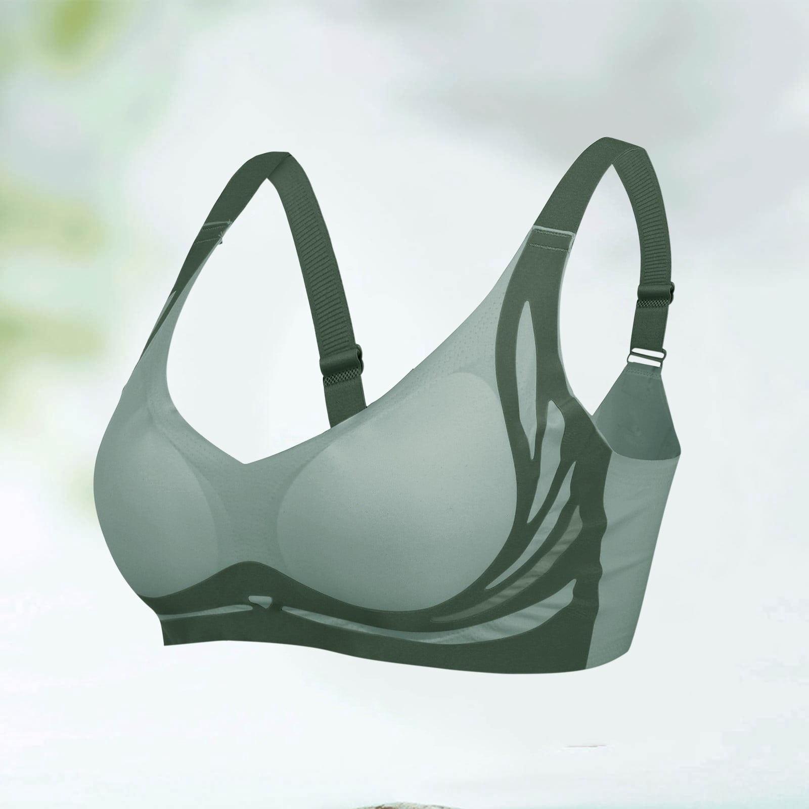 BILIKEYU Women No Underwire Comfort Super Gather Bra, Jelly Bra, Womens ...