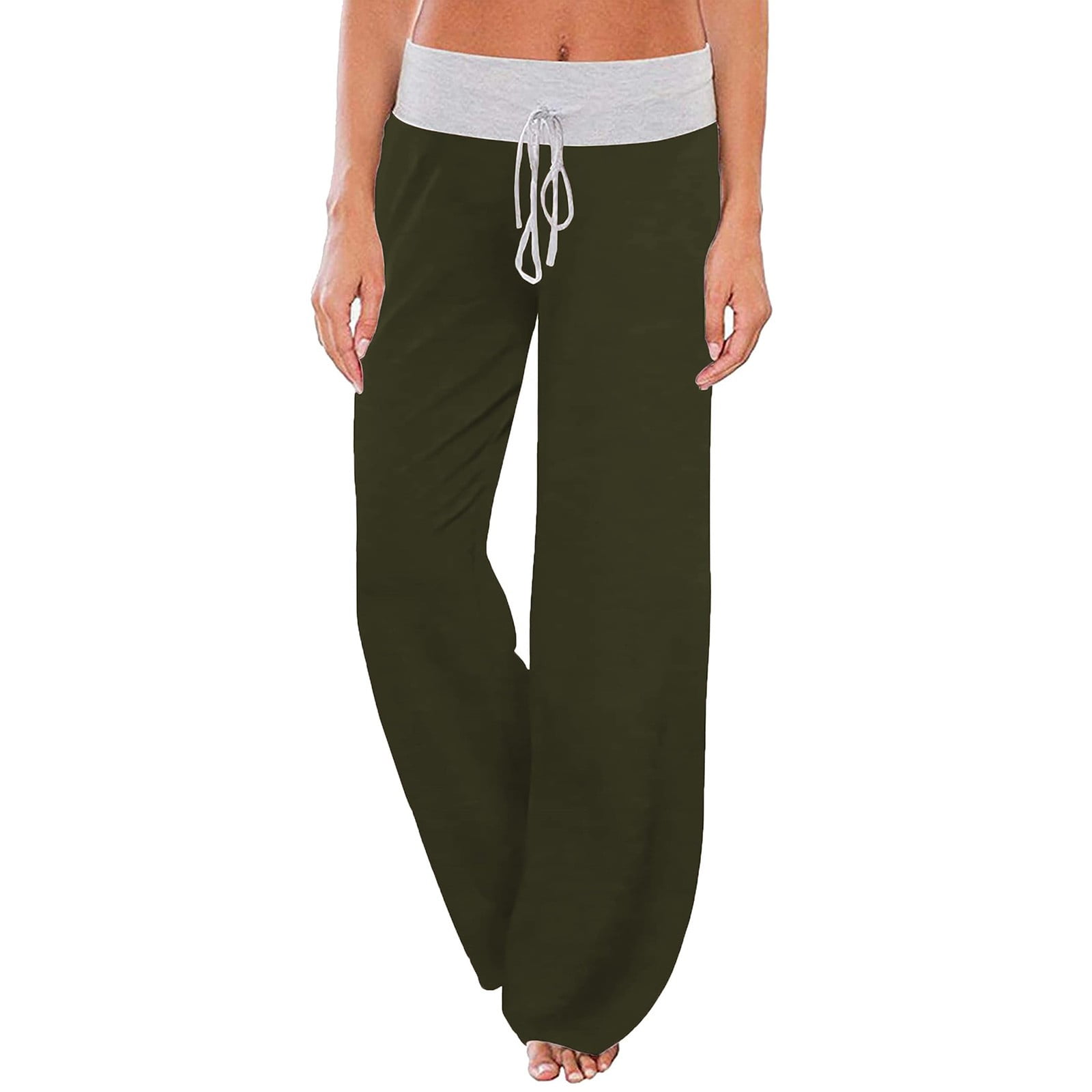 BILIKEYU Women's Comfy Casual Floral Print Palazzo Pants, Womens Pants ...