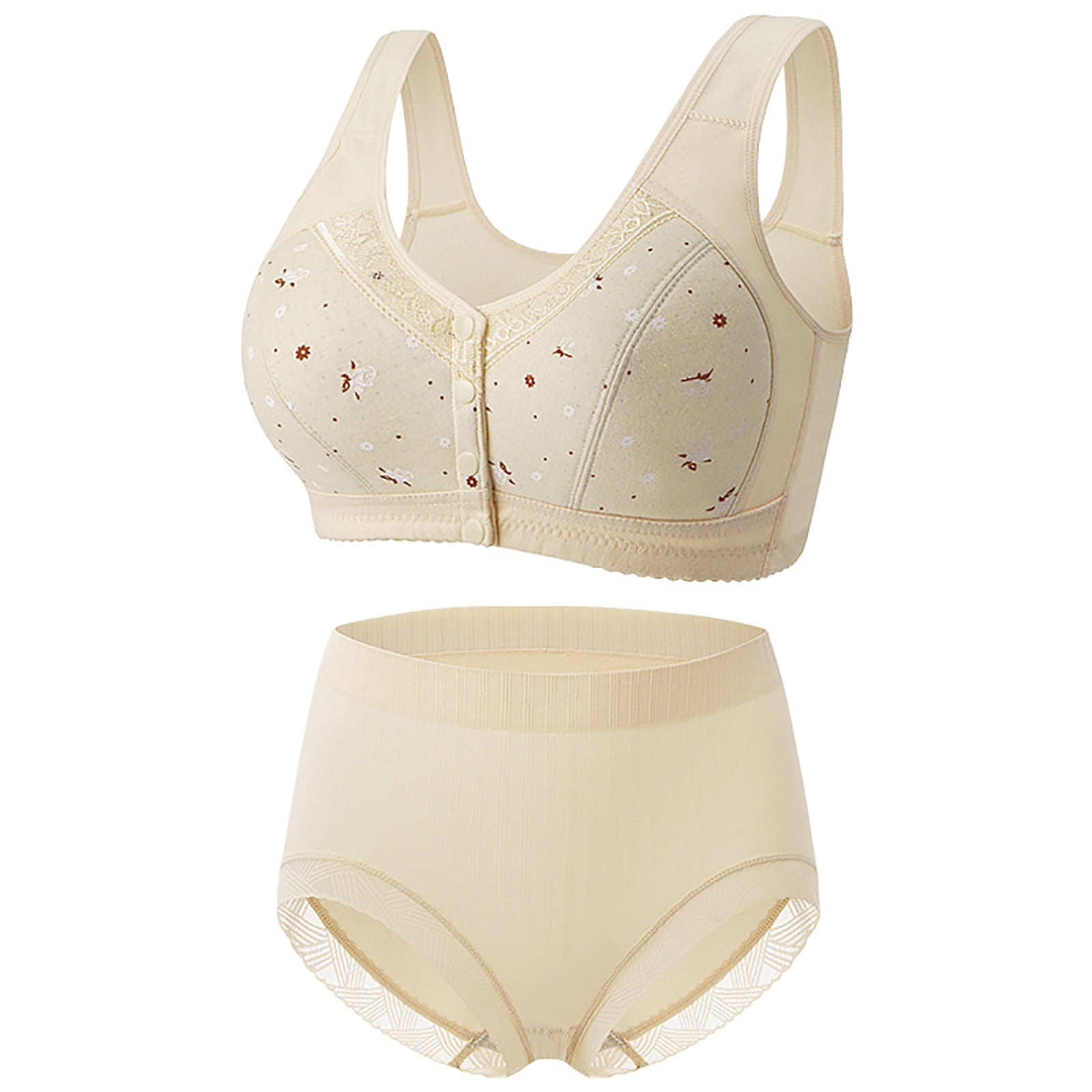 BILIKEYU Women's Front Close Sports Bra - Cotton Blend, Easy Fit ...