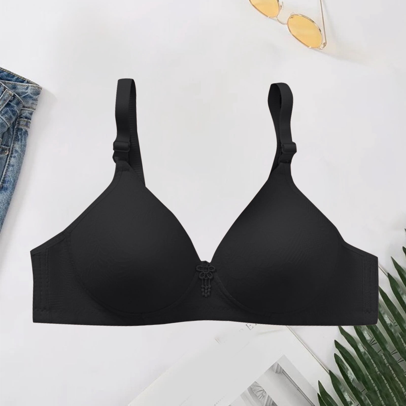 BILIKEYU Women's Gathering Anti Sagging Bra, Bras for Women, Seamless ...