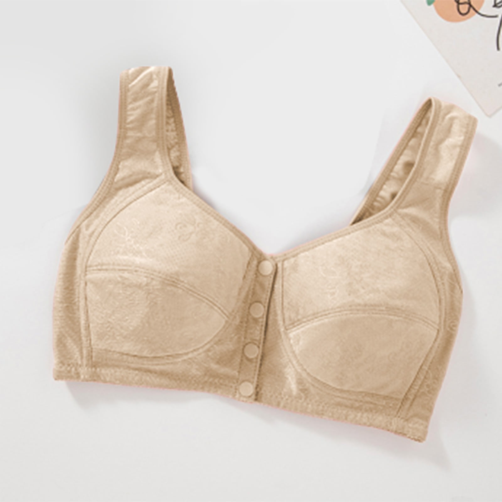 BILIKEYU Women's Plus Size Front Button Bra, Bras for Women, Plus Size ...