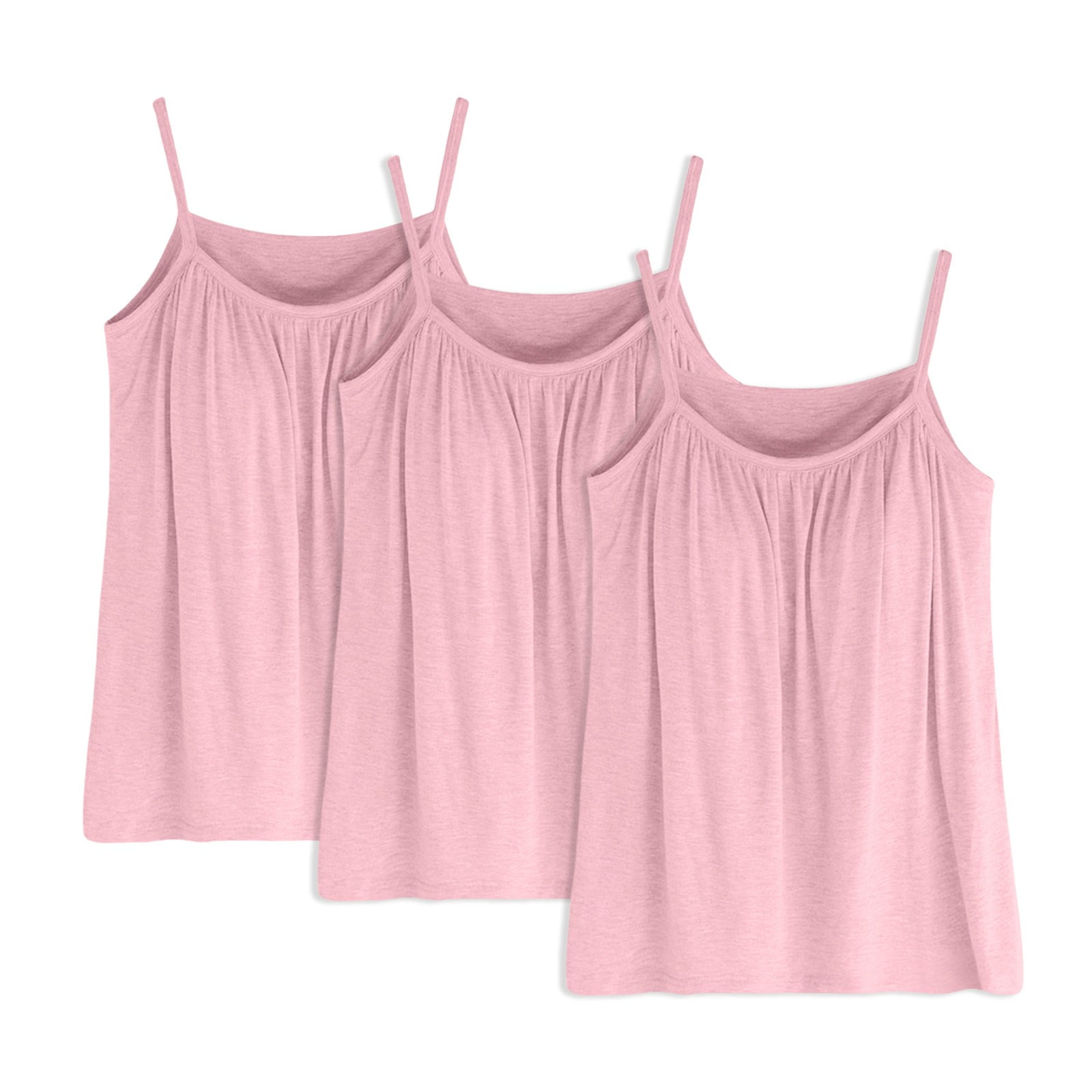 BILIKEYU Women's Plus Size Soft Sleeveless Tank Top, Built-in Bra, Deep ...