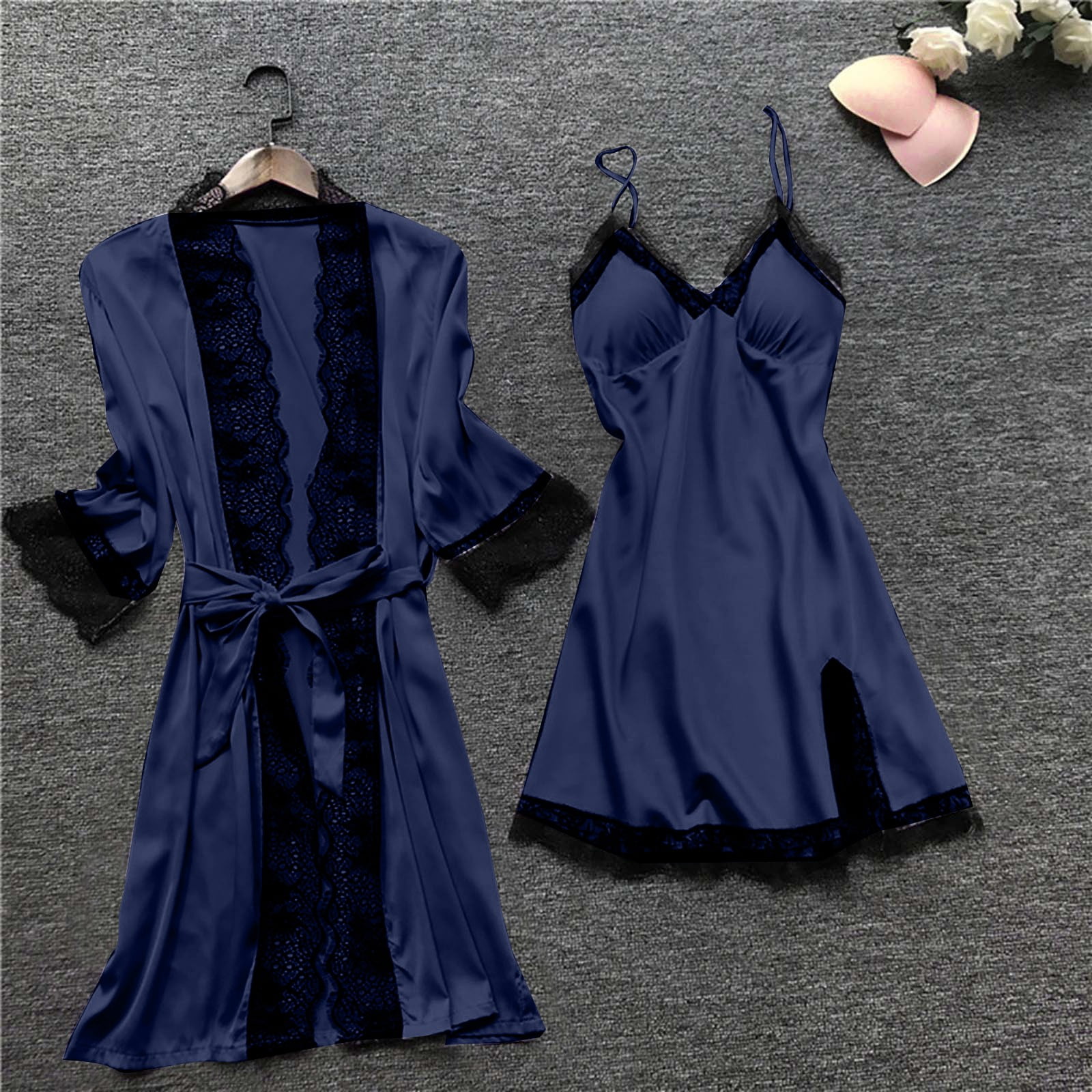 BILIKEYU Women's Sleepwear Robe Nightdress Set Pajamas, Pajamas for ...