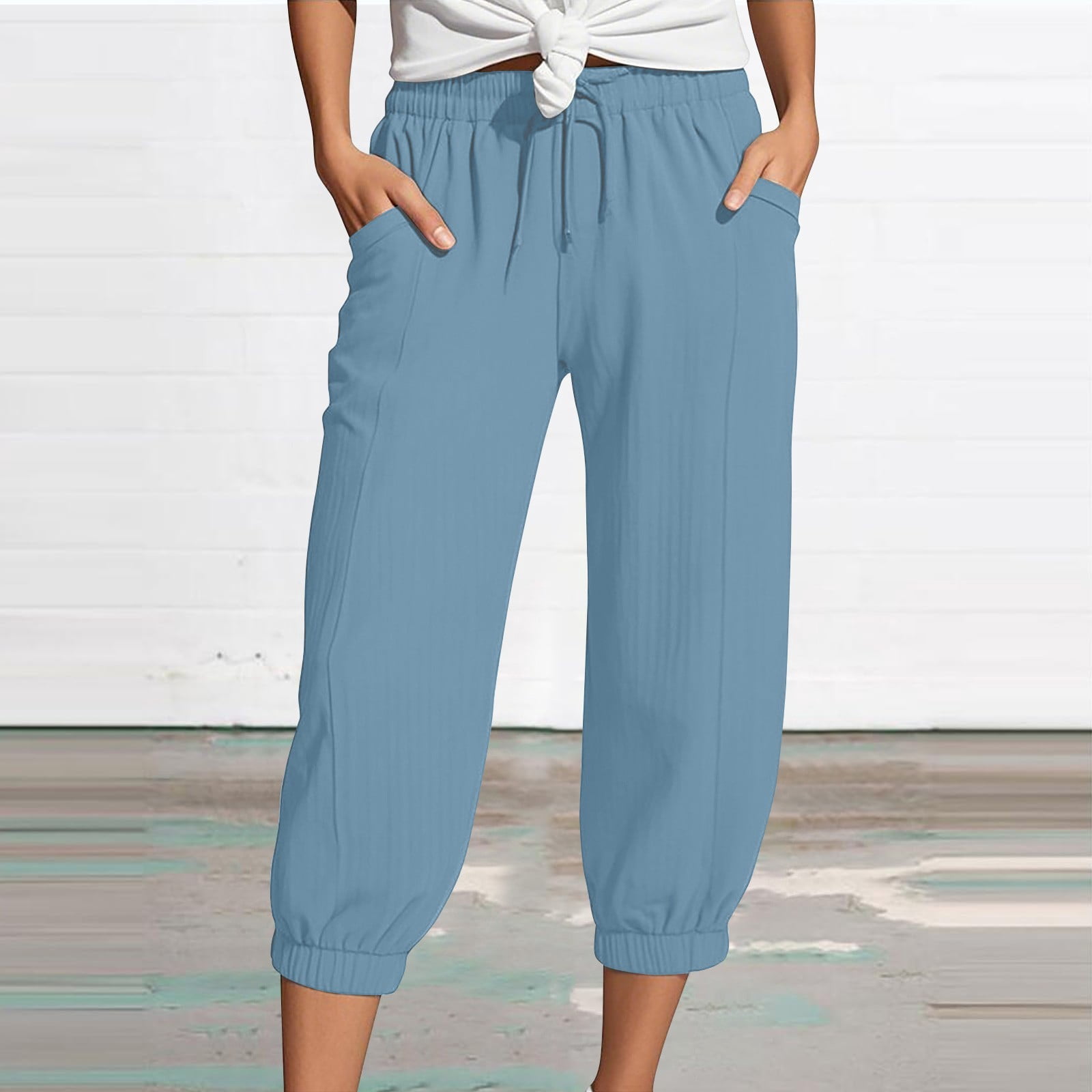 BILIKEYU Women's Thin High Waisted Loose Casual Sweatpants, sweatpants ...