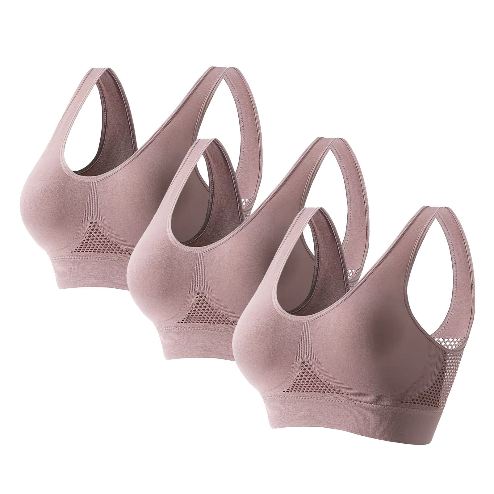 BILIKEYU Women's Ultimate Comfort Moderate Support Seamless Wireless ...