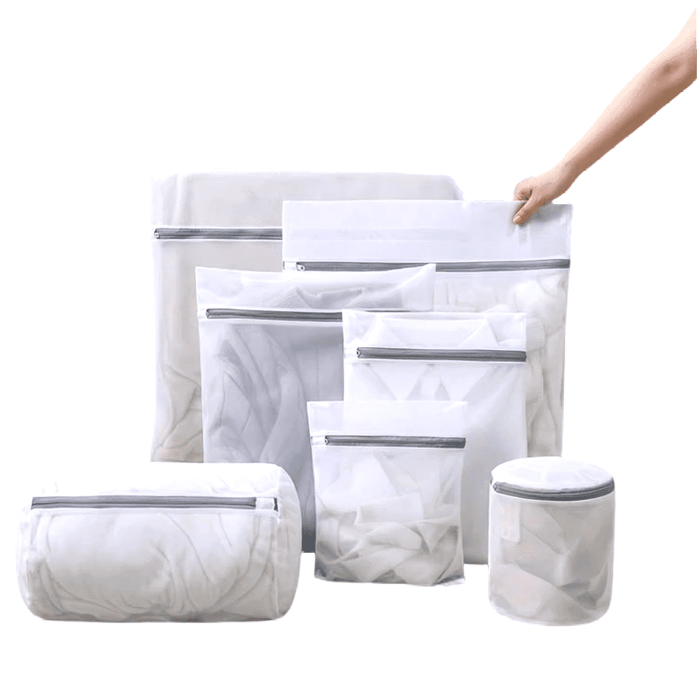 BILISPARK 7 Pack 7 Size Mesh Laundry Bags Set for Delicates with AUTO ...