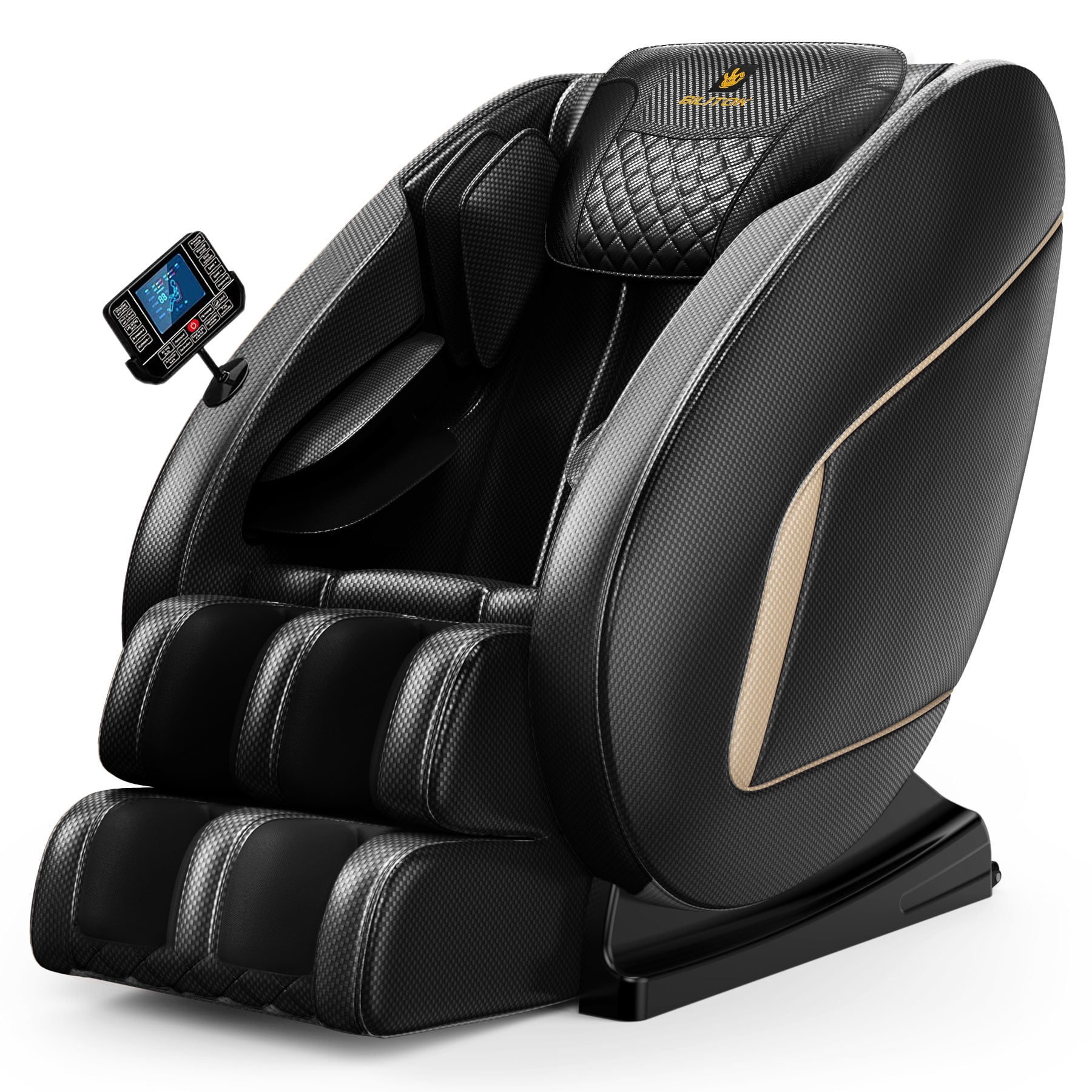 BILITOK Massage Chair Neck Massager with Zero Gravity Heating Bluetooth ...