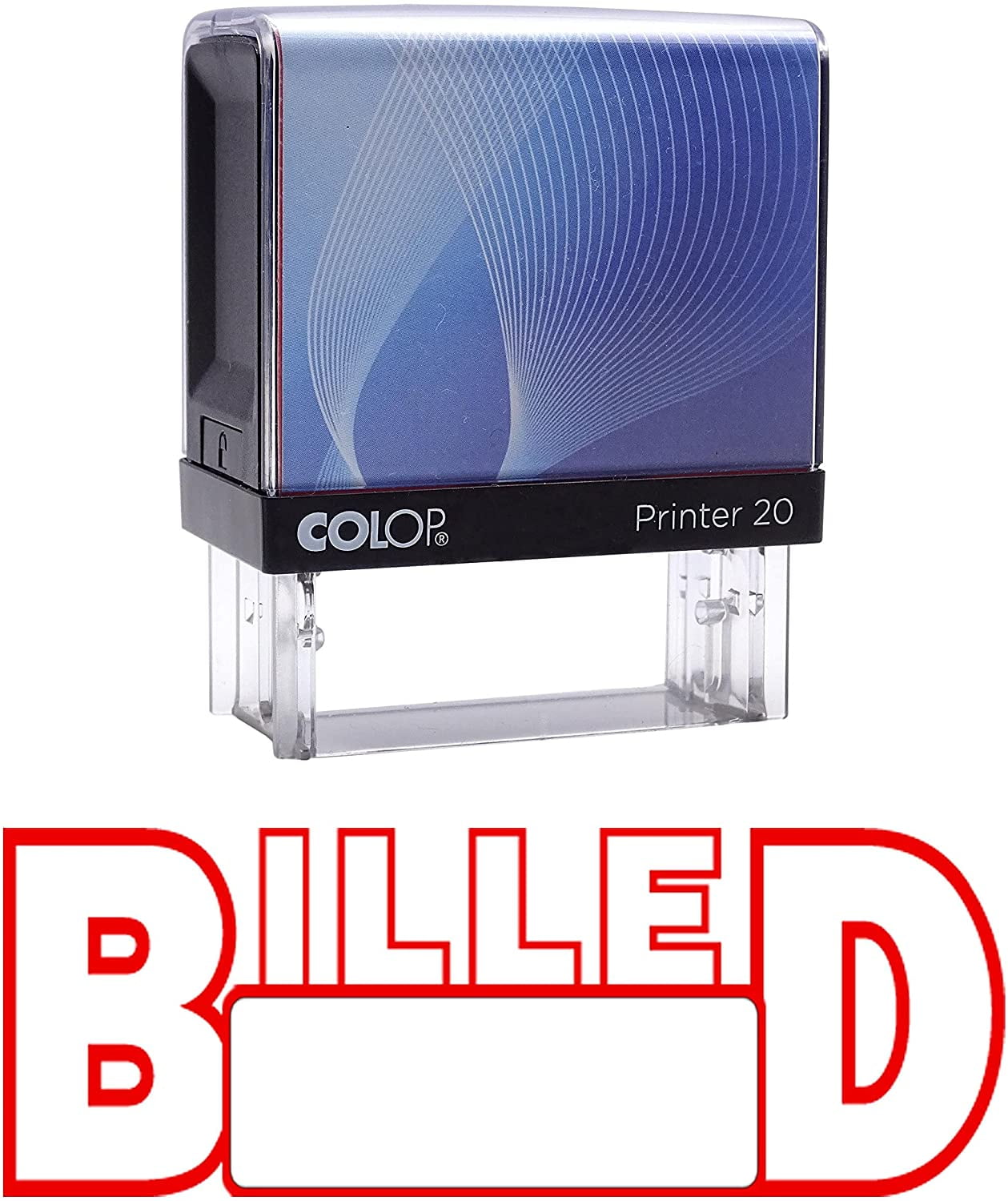 BILLED Self Inking Rubber Stamp Custom Colop Office Stationary P20 Mini ...