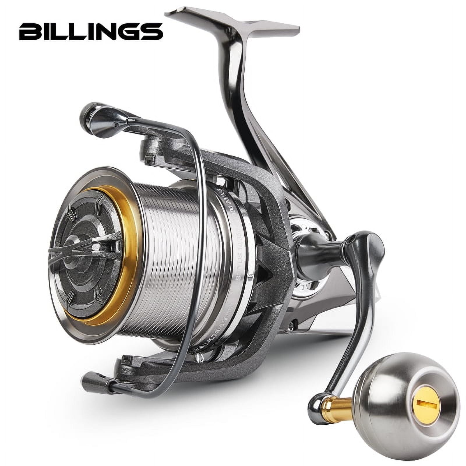 BILLINGS 8000-14000 Metal Spinning Reel 20KG Max Drag Long Casting Reel ...