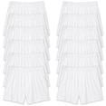 BILLIONHATS 12 Pack Mens White Cotton Boxer Shorts Bulk Underwear ...