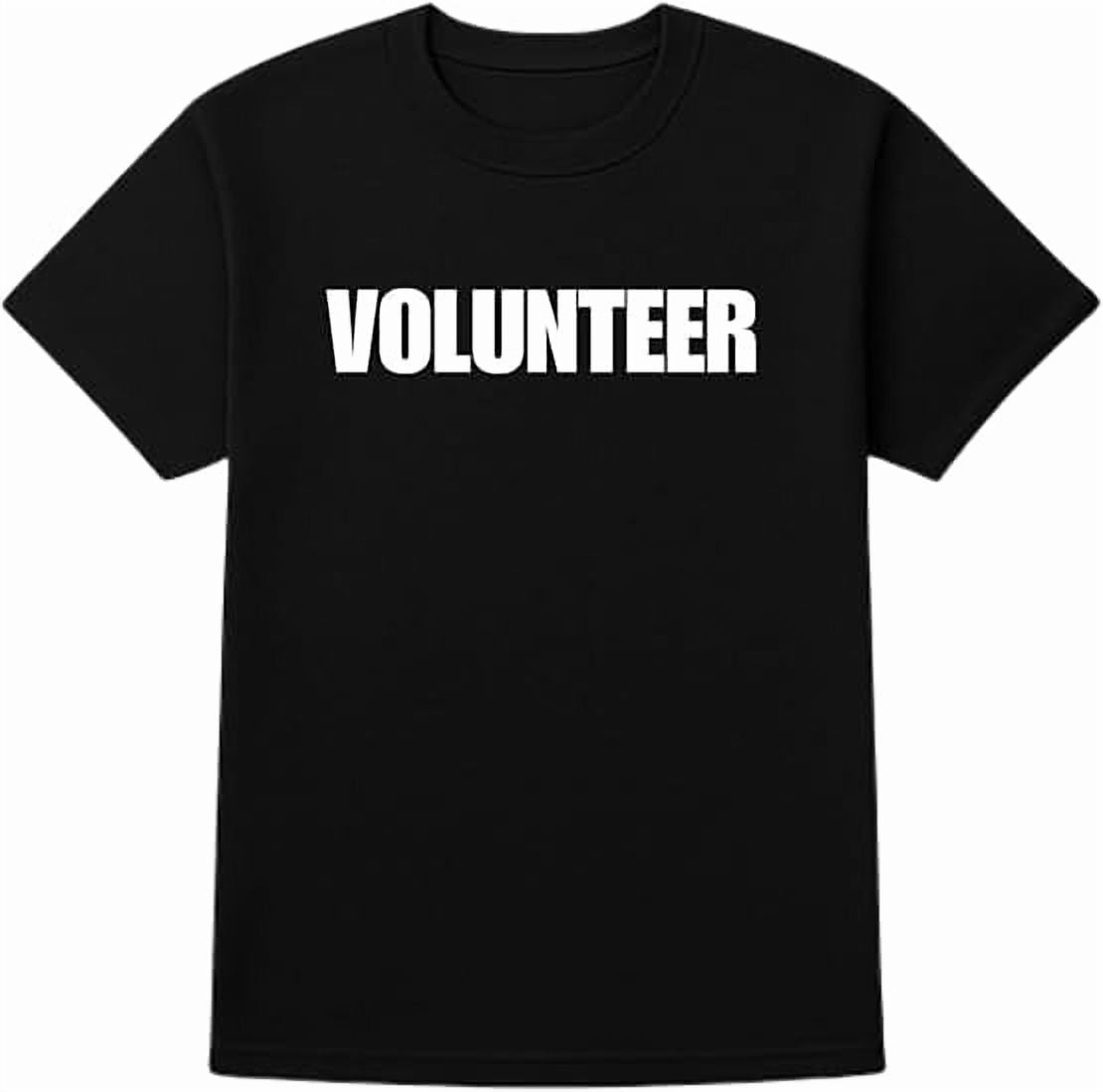 BILLIONHATS 24-Pack Black Volunteer T-Shirt Size S – Cotton Blend ...