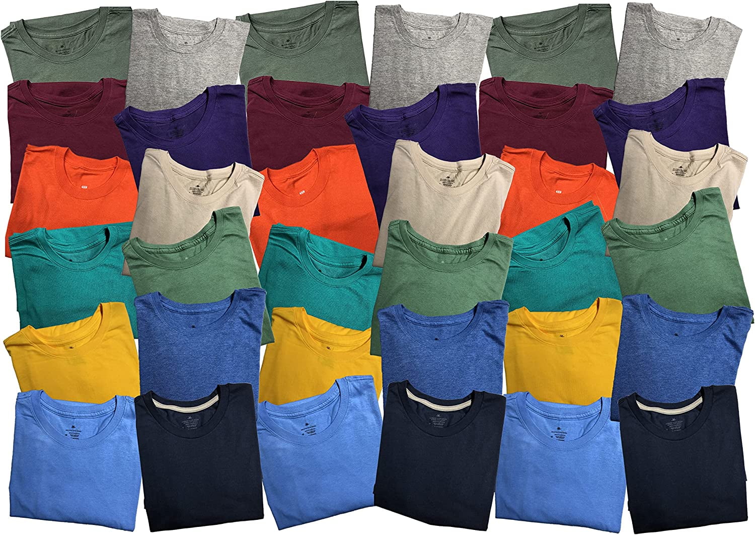 BILLIONHATS 36 Pack of Mens Irregular Plus Size Tshirts, Big & Tall ...