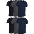 Billionhats Mens Cotton T Shirt 6 Pack Big And Tall Lightweight Tees