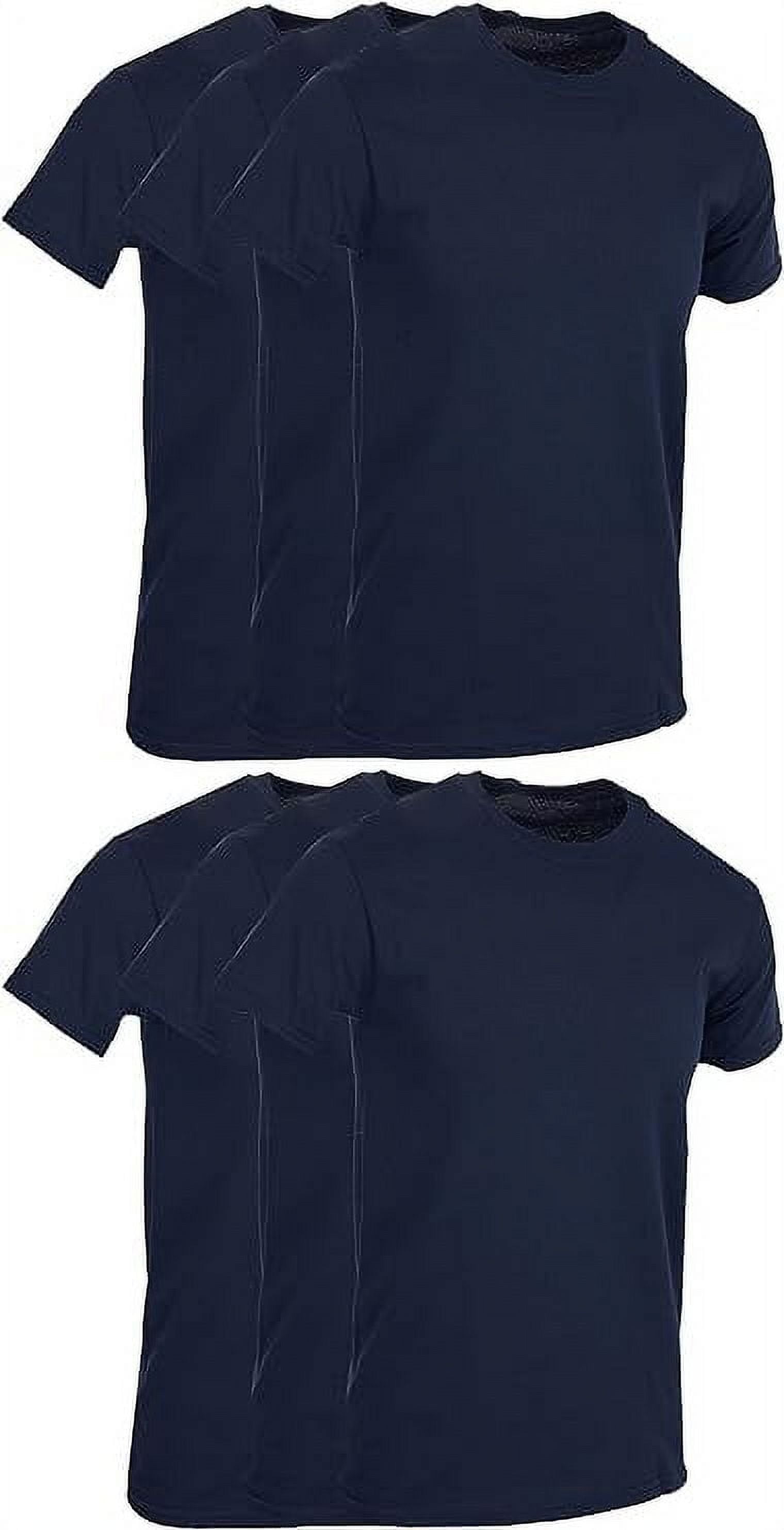 BILLIONHATS 6 Pack Men's Solid Colors Cotton T-Shirts Short Sleeve ...