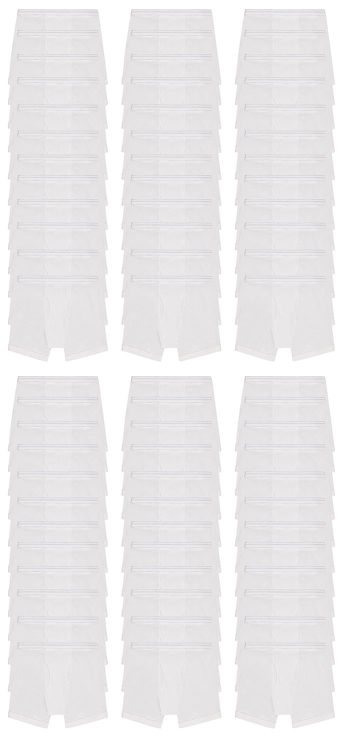 BILLIONHATS 72 Pack Boys Cotton Underwear Boxer Briefs, White and ...