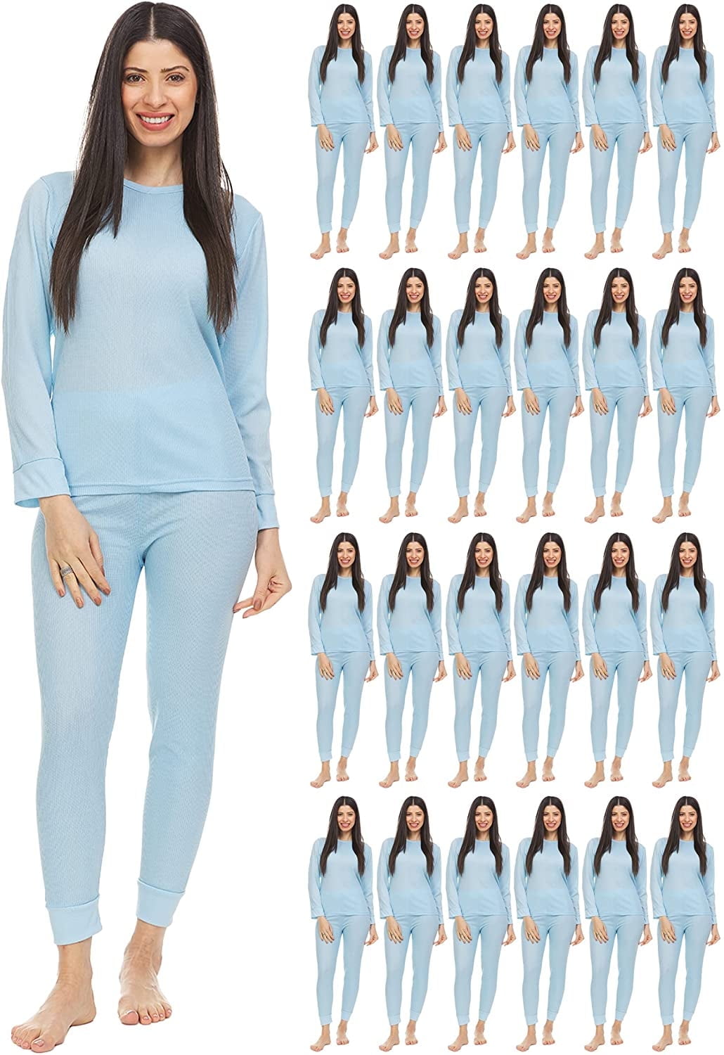 BILLIONHATS Wholesale Bulk 2pc Thermal Sets for Woman, Base Layer Long ...