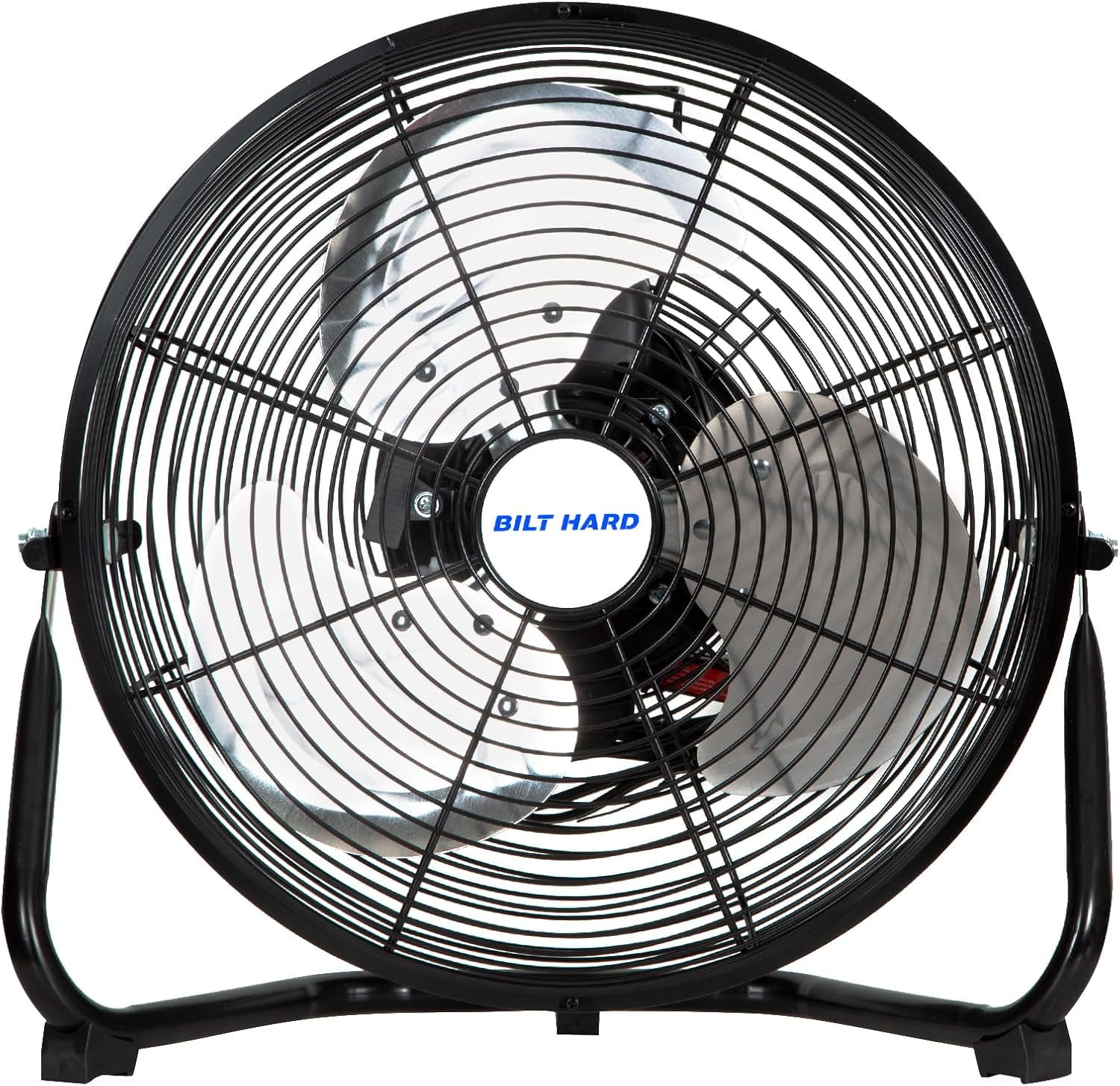 BILT HARD 12 in. High Velocity Heavy Duty Metal Floor Fan, 3 Speeds ...