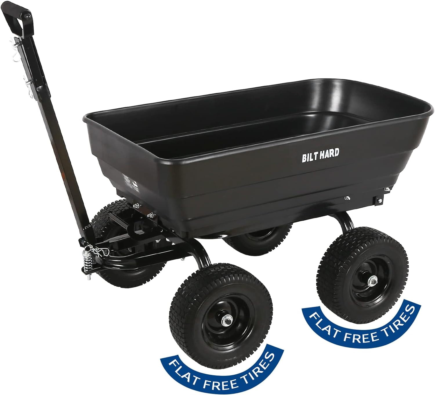 "BILT HARD 1200lbs Poly Yard Utility Dump Cart, 7 Cu.Ft. Heavy Duty ...